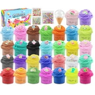 Butter Slime Toy Set for Kids, 54 Pack DIY Non-Sticky Super Soft Stress ...