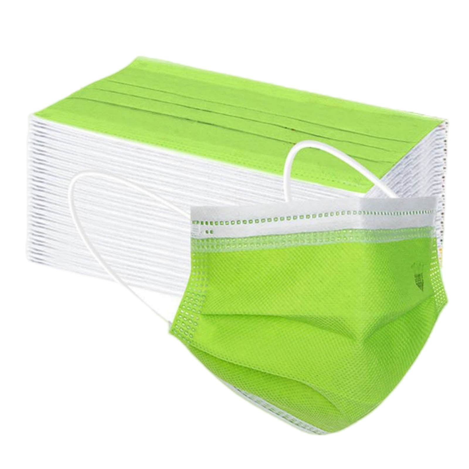 Meottam 50 Pack Disposable Face Masks for Adults, 3-Ply Masks with ...