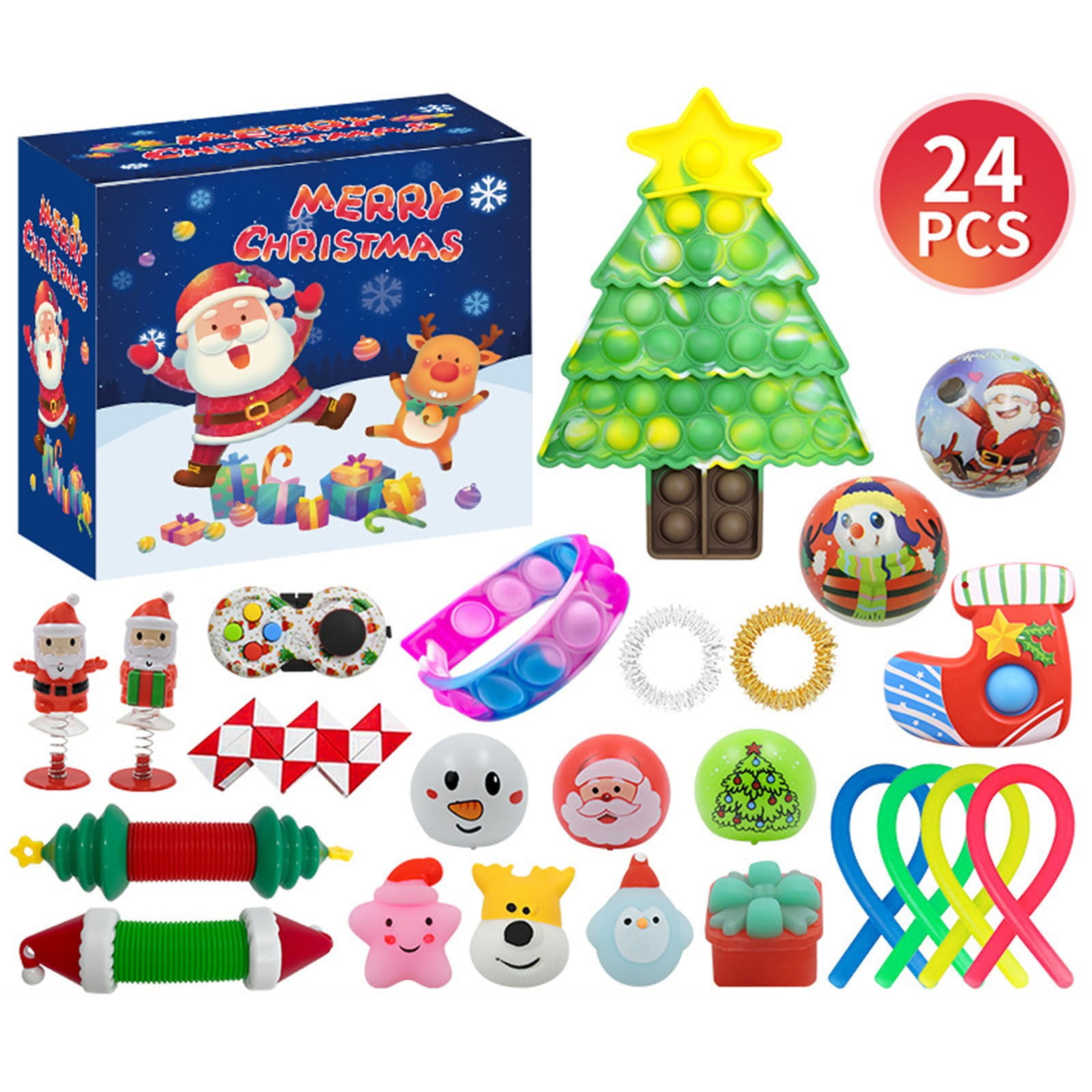 Meottam Christmas Fidget Advent Calendars 2024 for Kids, 24 Days ...