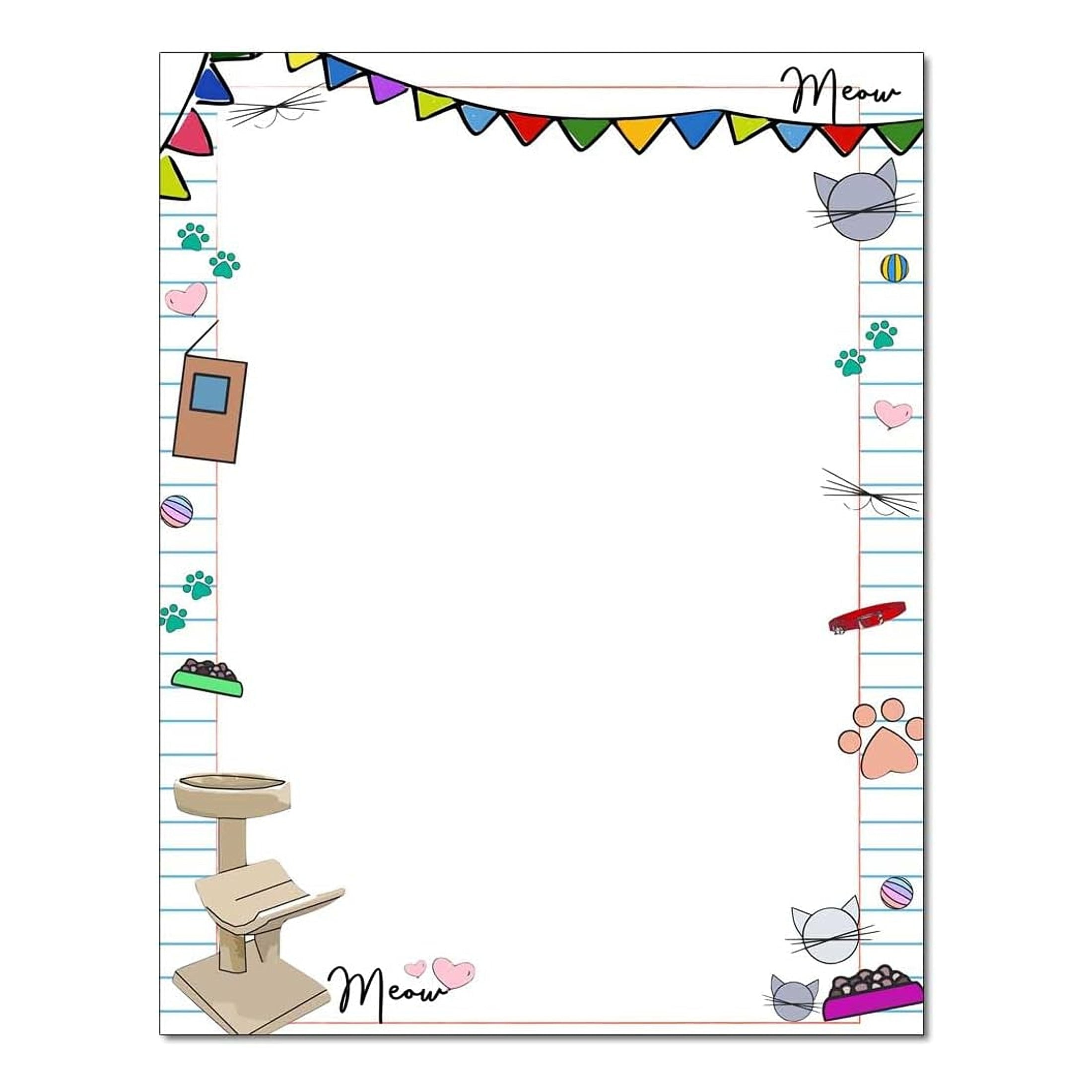 Meow Letterhead Sheets - 8.5in. x 11in. - 25 Sheets (olh59425 ...