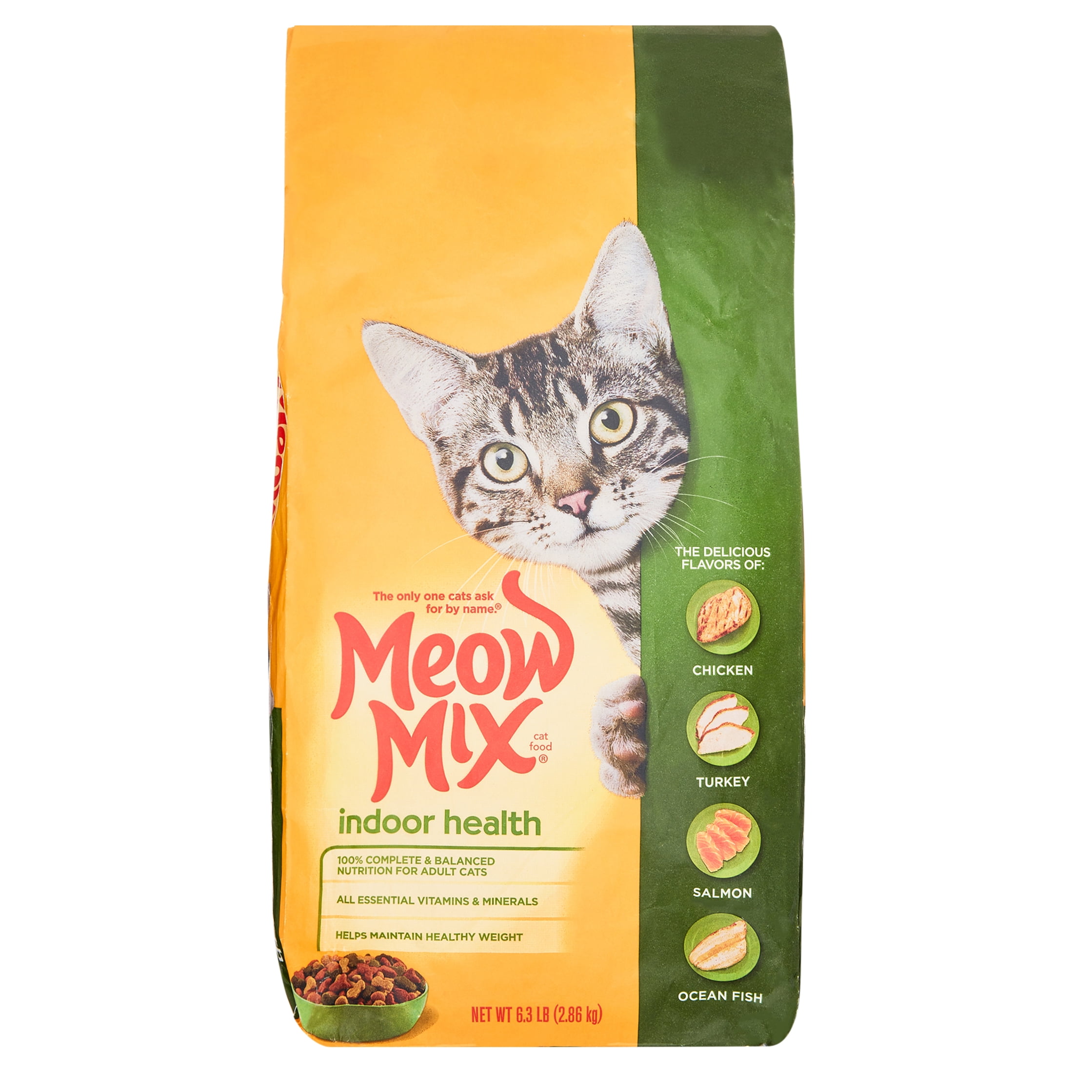 Meow Mix Indoor Health Dry Cat Food, 6.3 lb - Walmart.com