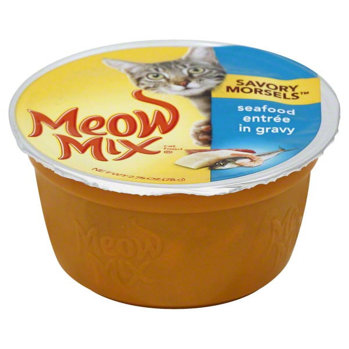 Meow Mix Savory Morsels Seafood Entre in Gravy - Walmart.com