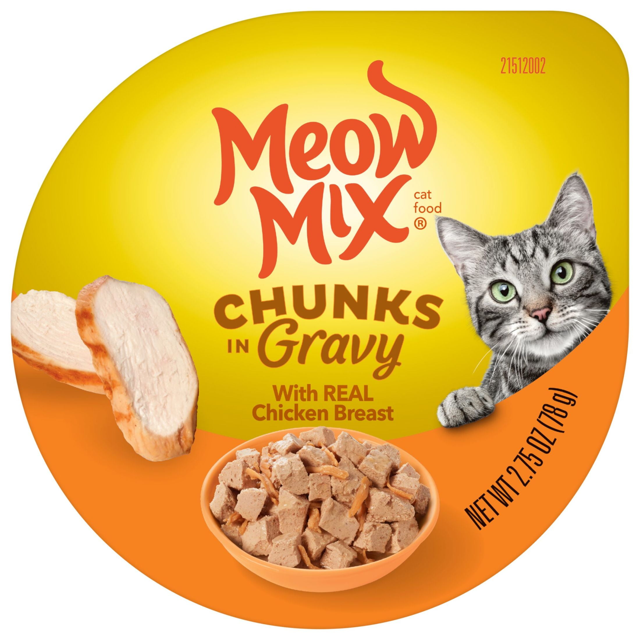 Meow Mix Savory Morsels Wet Cat Food with Real Chicken Breast in Gravy ...