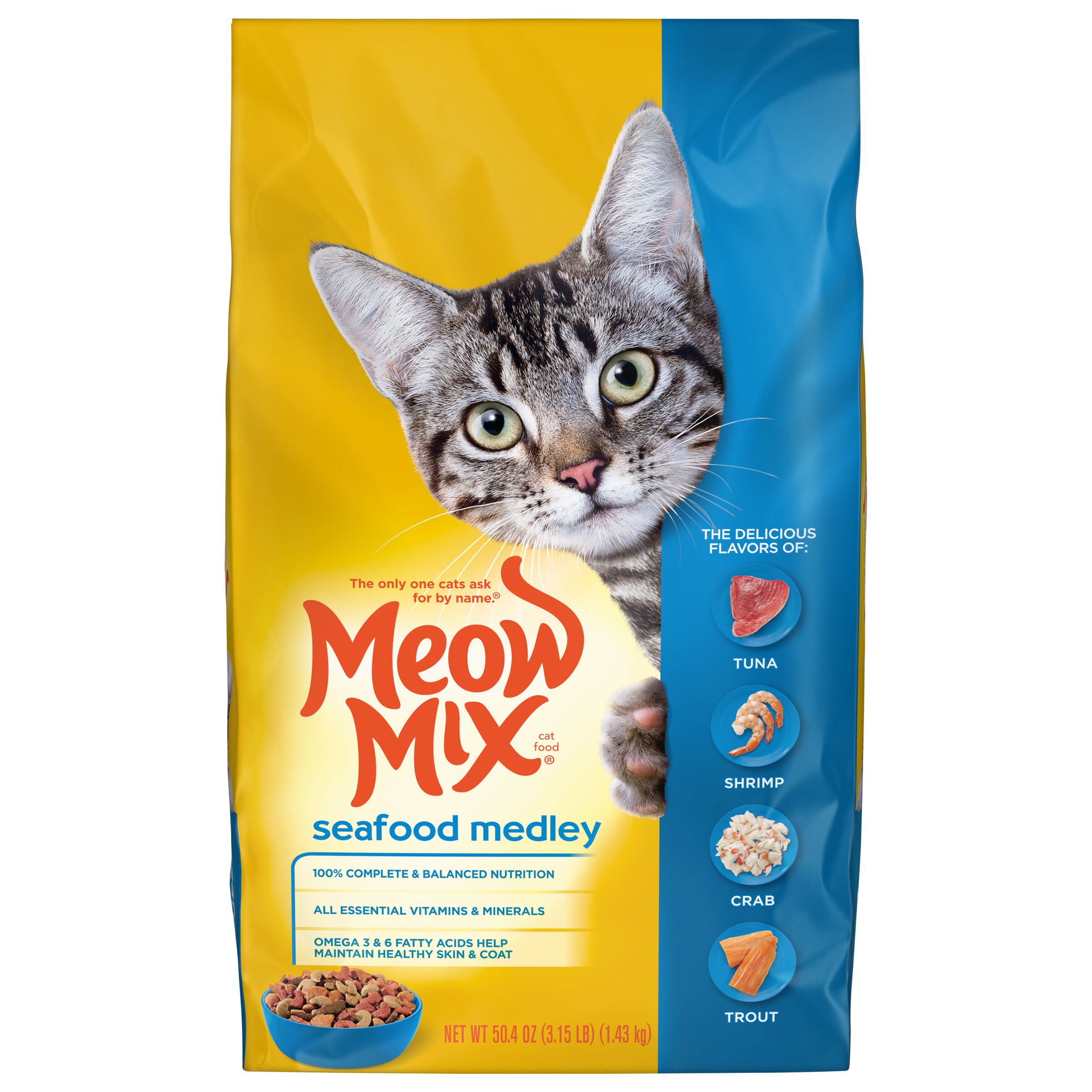 Meow Mix Bistro Recipes Rotisserie Chicken Flavor Dry Cat Food - 3 ...