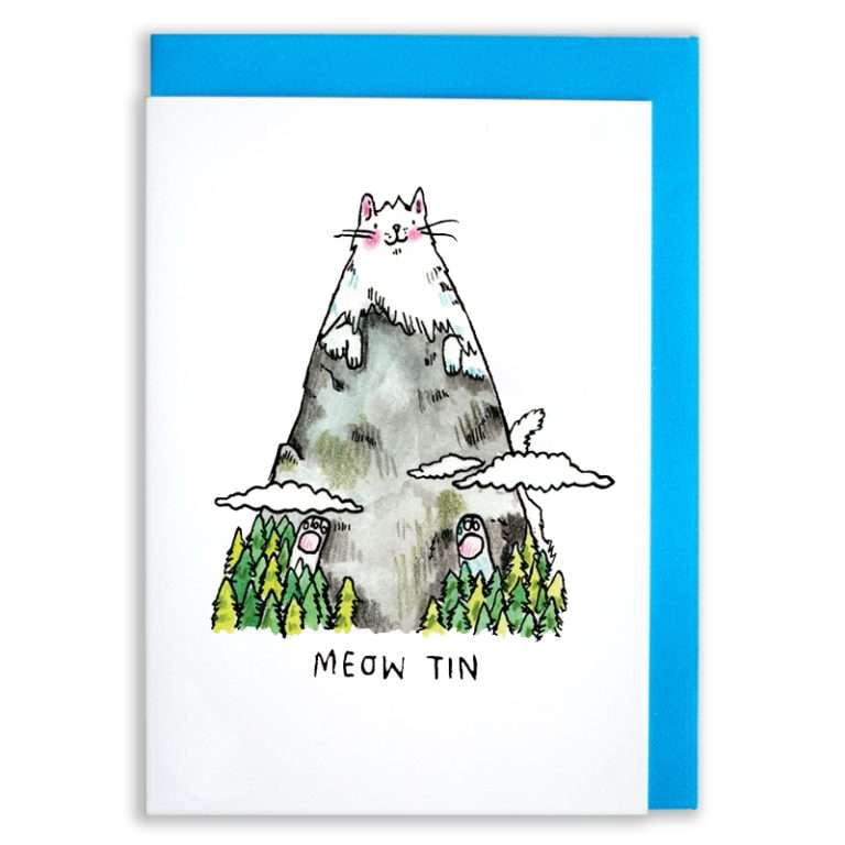 Meow Tin Cat-Themed Greeting Card - Walmart.com