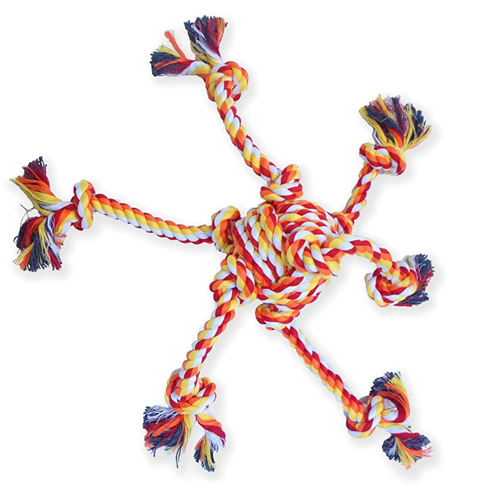 Meow&Woof Interactive Rope Toys Indestructible 1.7lbs Ropes with 7 ...