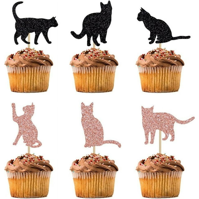 Meow-tastic Cat Cupcake Toppers - Perfect for Baby Showers and Kids ...
