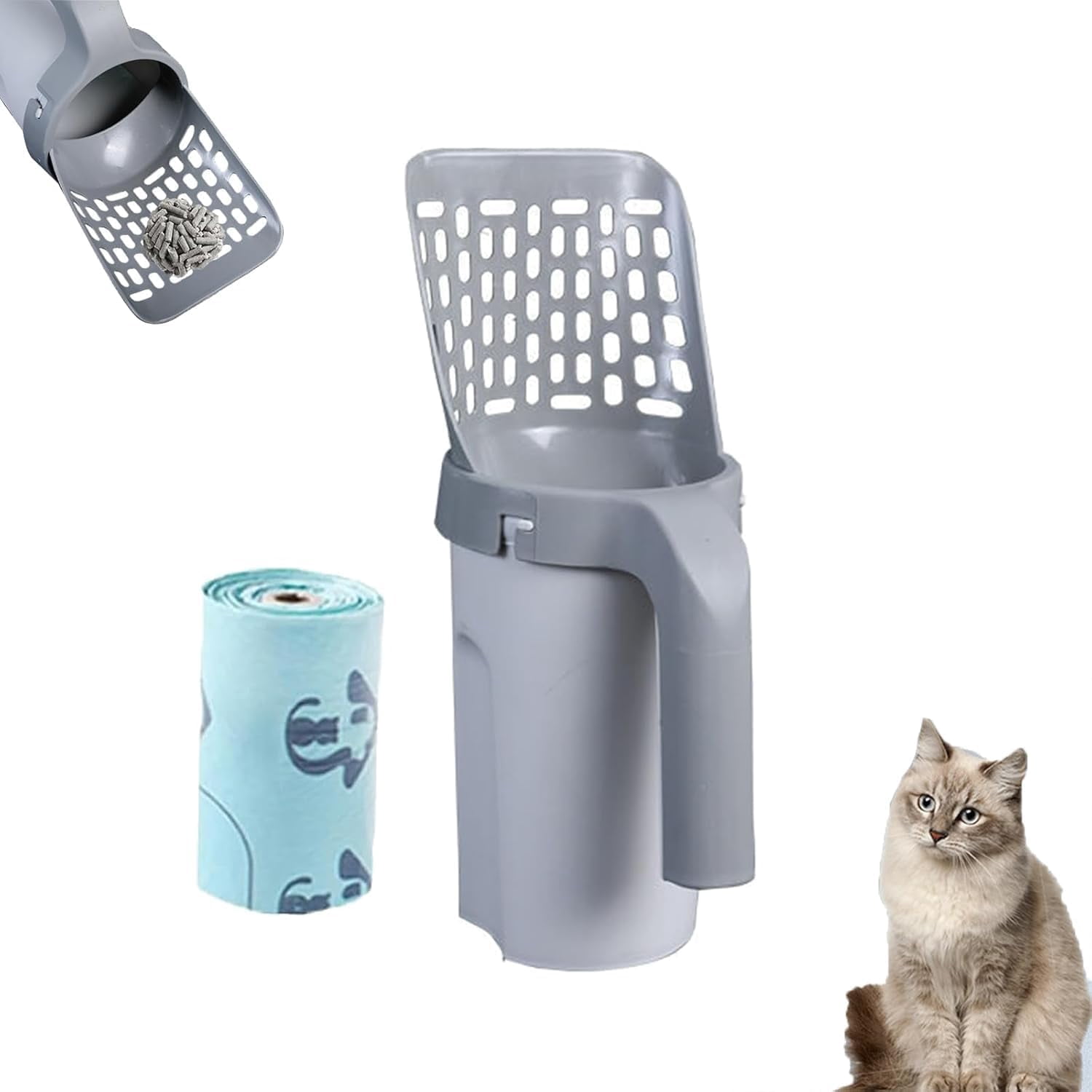 Meowbud Poop Scooper, Meowbud Cat Litter Scoop, Meowbud Poop Scooper ...