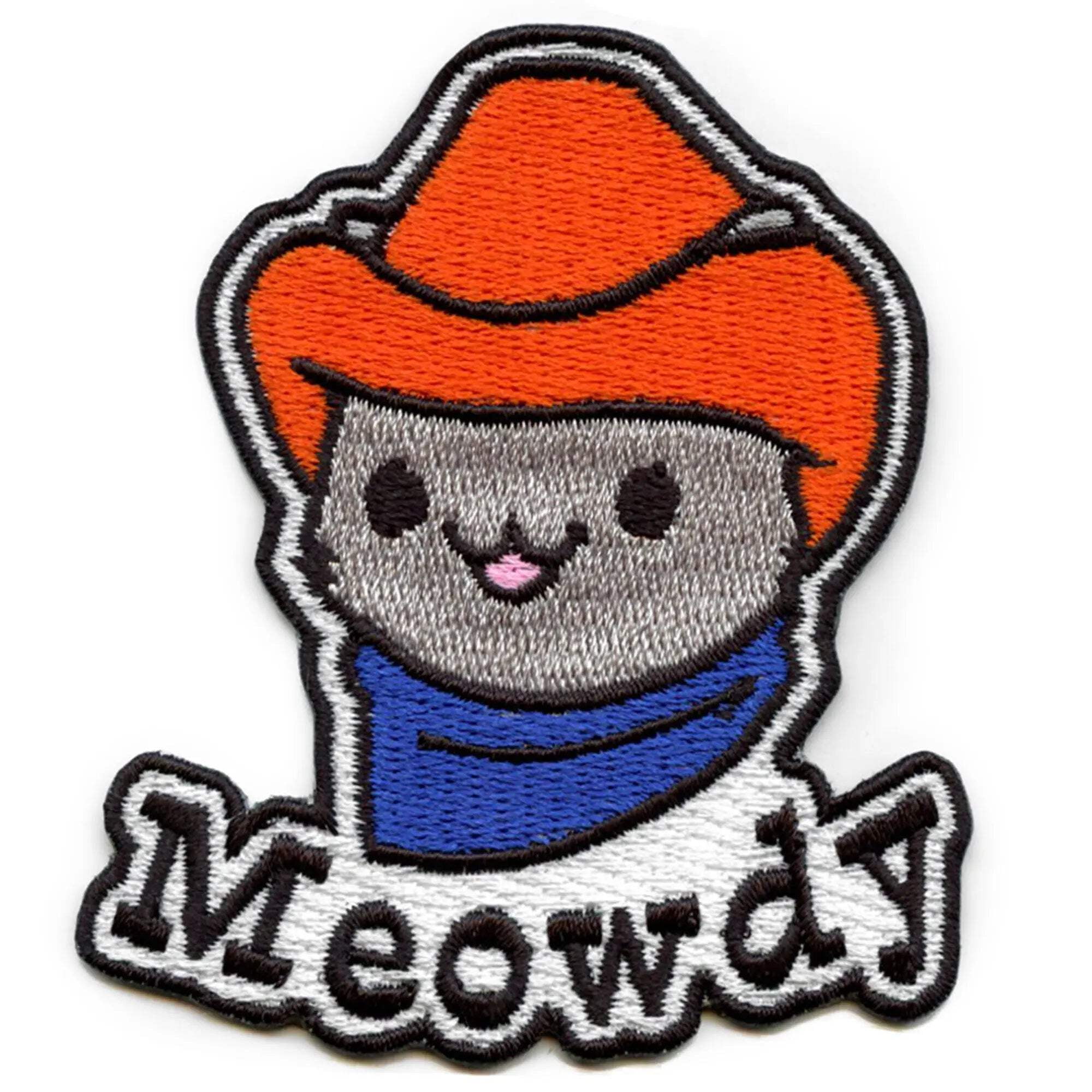 Meowdy Rodeo Cat Patch Cowboy Hat Western Embroidered Iron On - Walmart.com