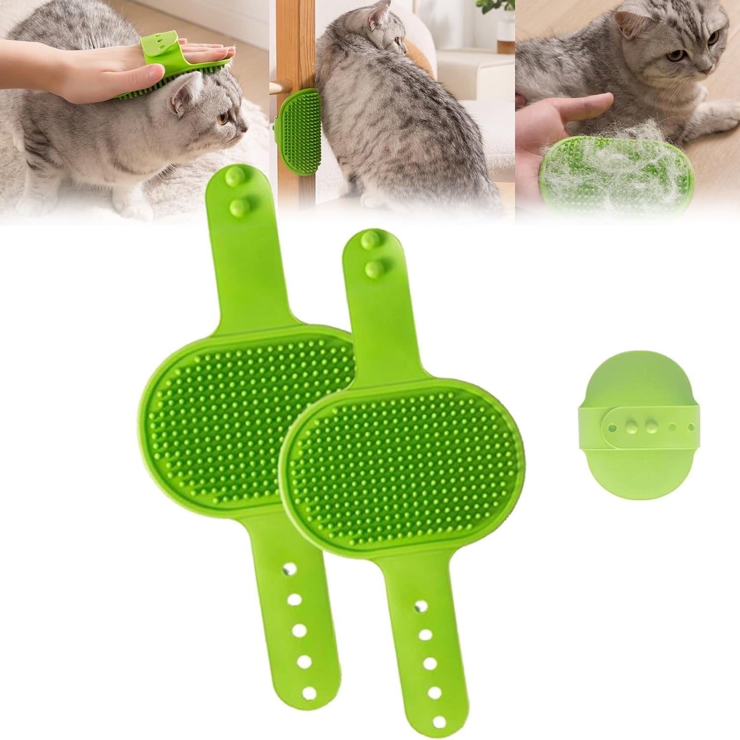 Meowvo Silicone Grooming Strap Pad for Cats, 2-in-1 Self-Groomer, Cat ...