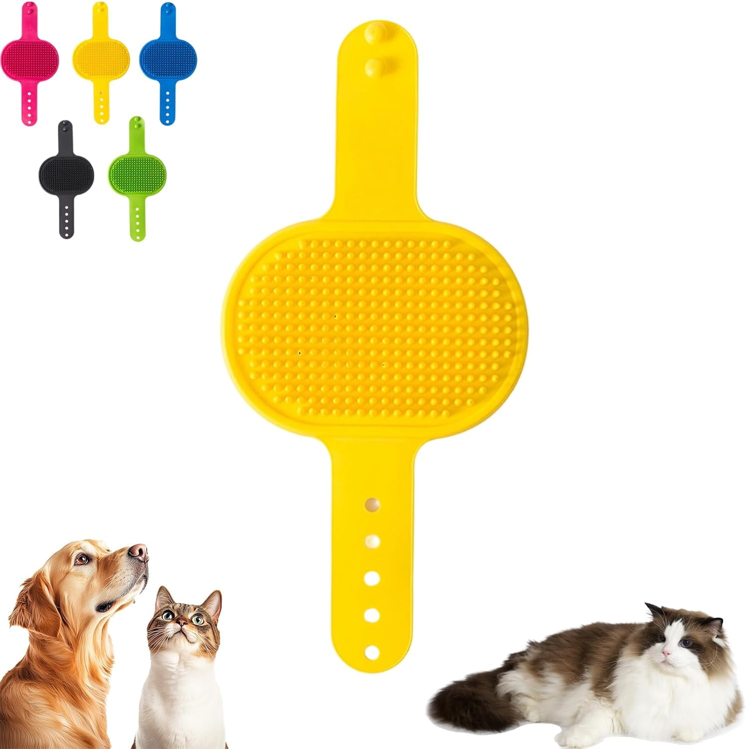 Meowvo Silicone Grooming Strap Pad for Cats, Silicone Grooming Strap ...