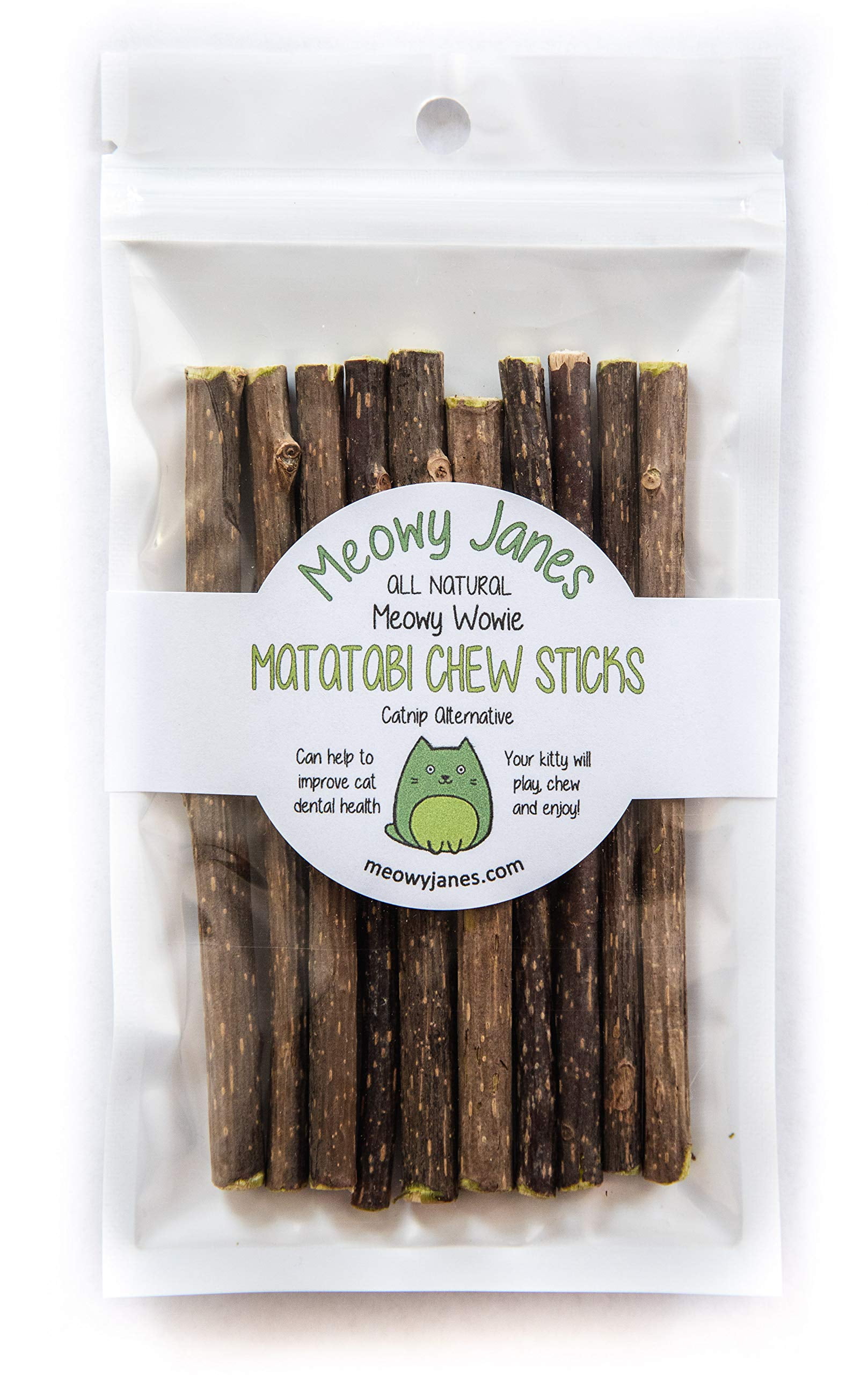 Meowy Janes Matatabi Chew Sticks - Highly Potent Cat Toy with ...