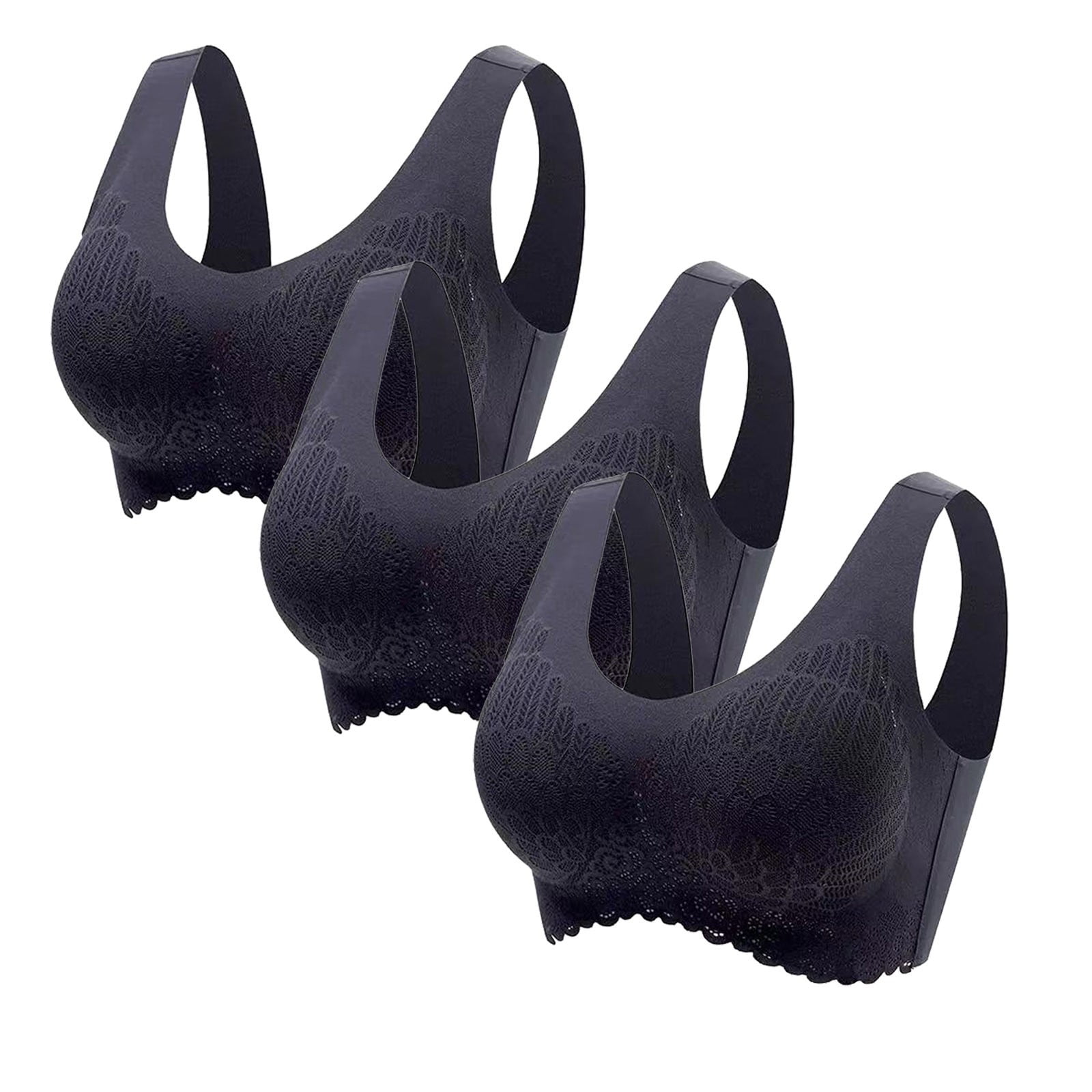 Mepaouo 3 pcs Women's Orthopedic Anti-Sagging Bras Posture Correcting ...