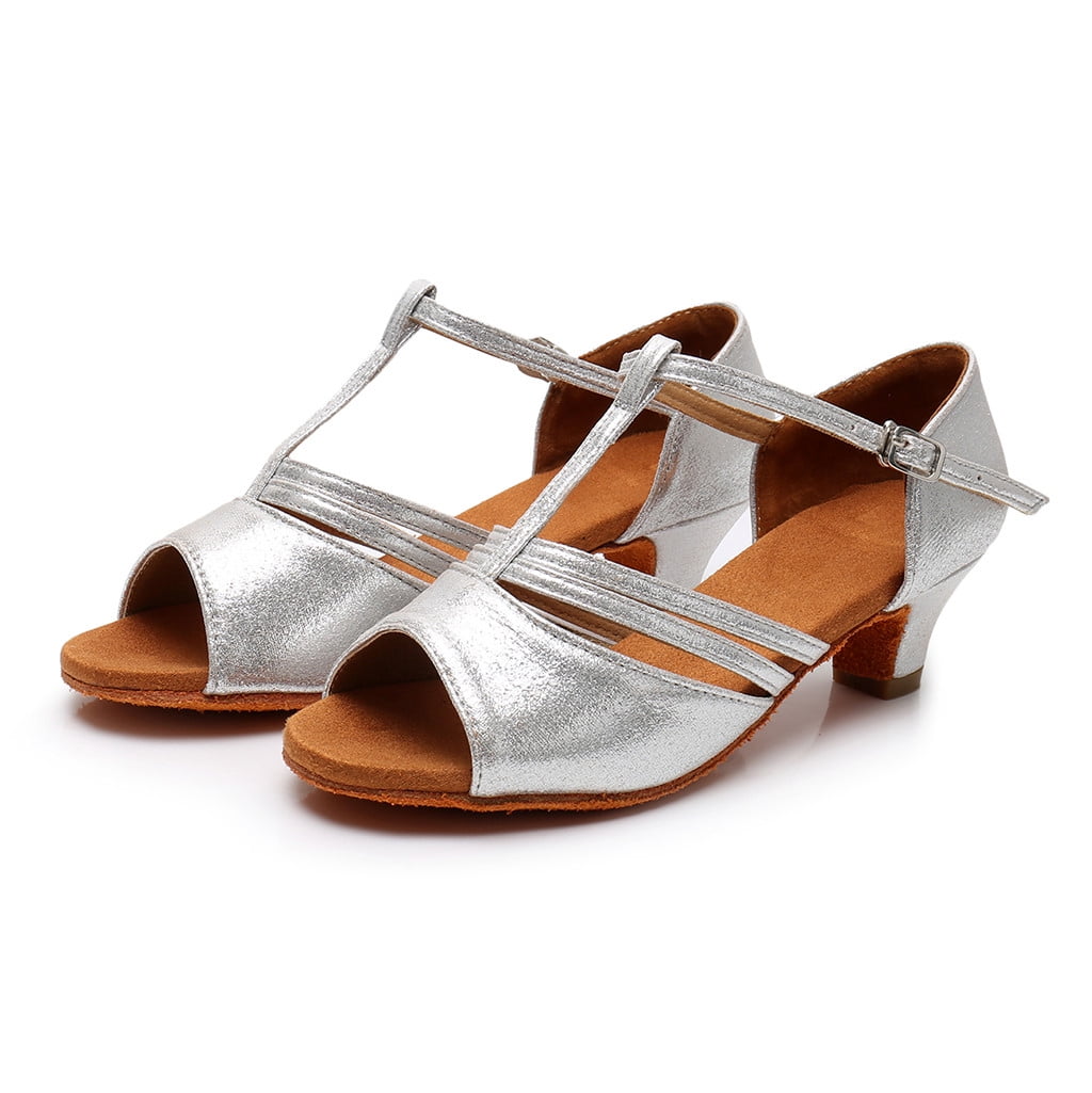 Mepaouo Ballroom Dance Shoes Women Low Heel Latin Salsa Swing Dancing ...