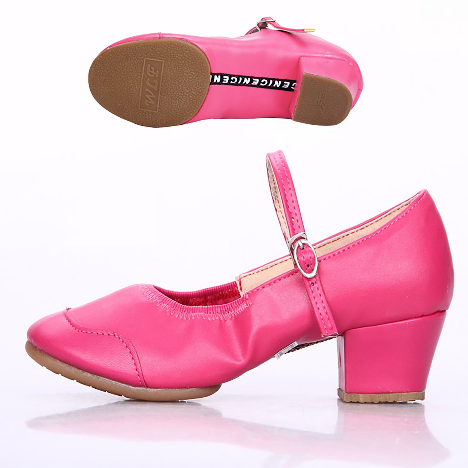 Mepaouo Ballroom Dance Shoes for Women Low Heel Latin Salsa Wedding ...