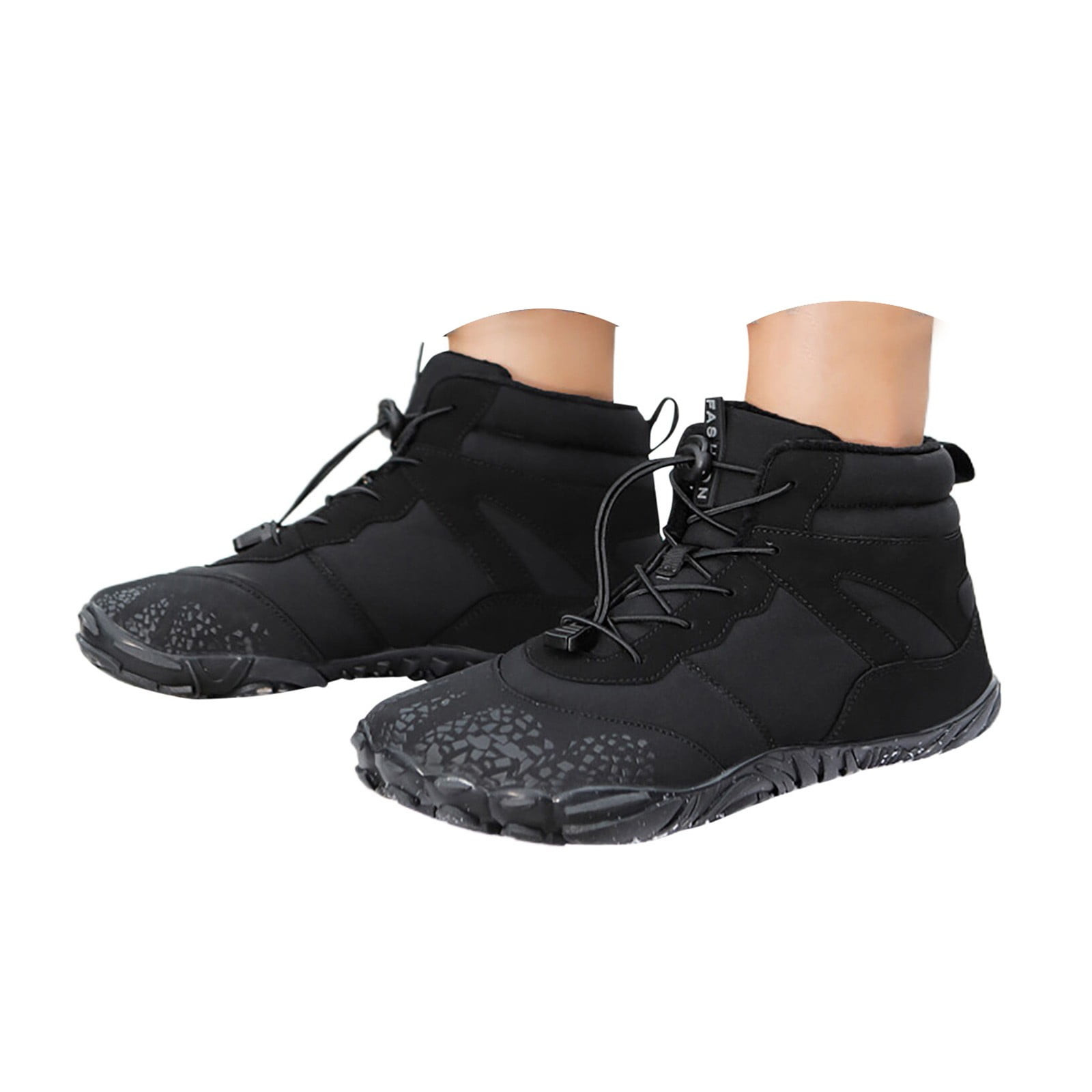 Mepaouo Barefoot Boots Women Men Winter Zero Drop Hiking Shoes Boots ...