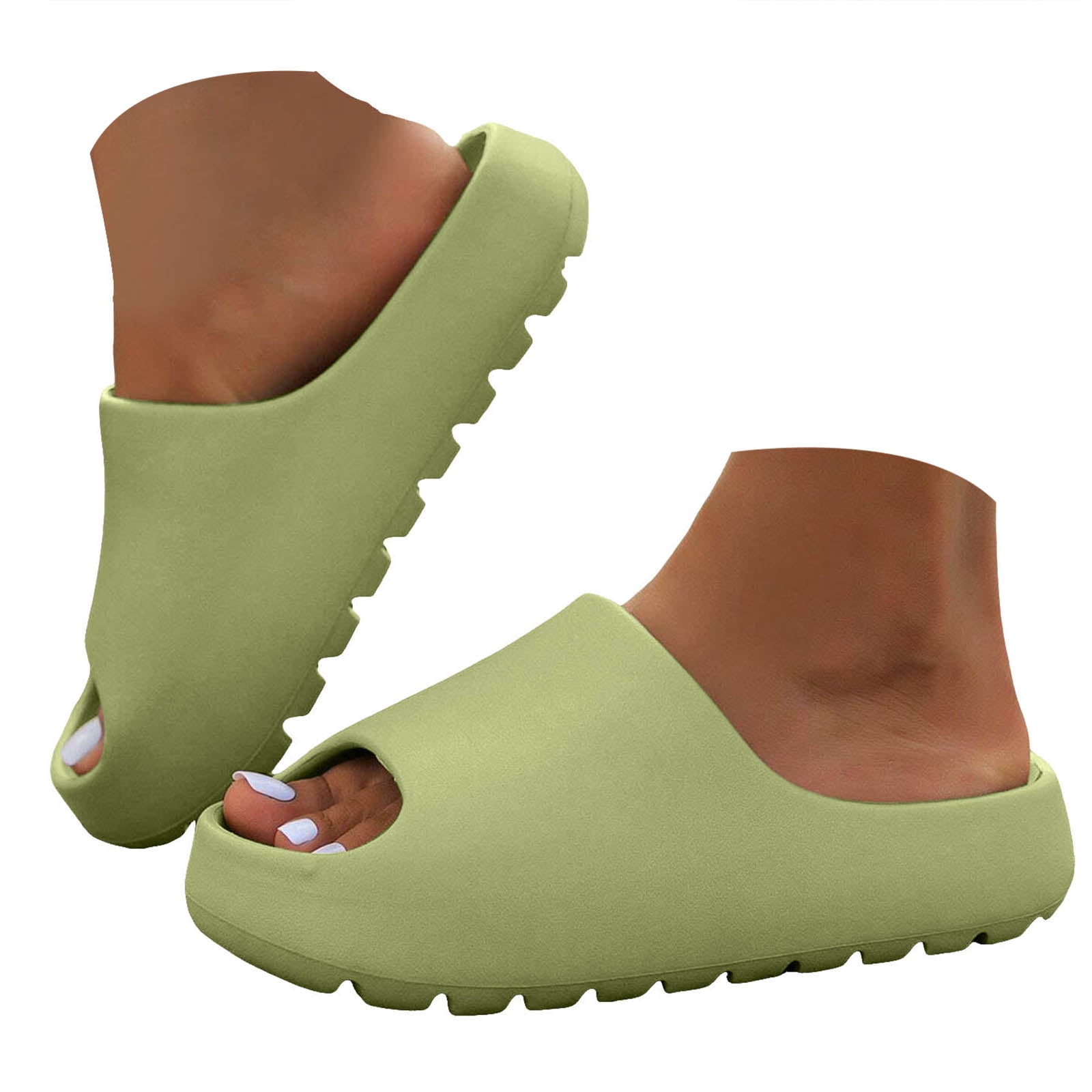 Mepaouo Cloud Slides for Women Men Recovery Non Slip Pillow Slippers ...