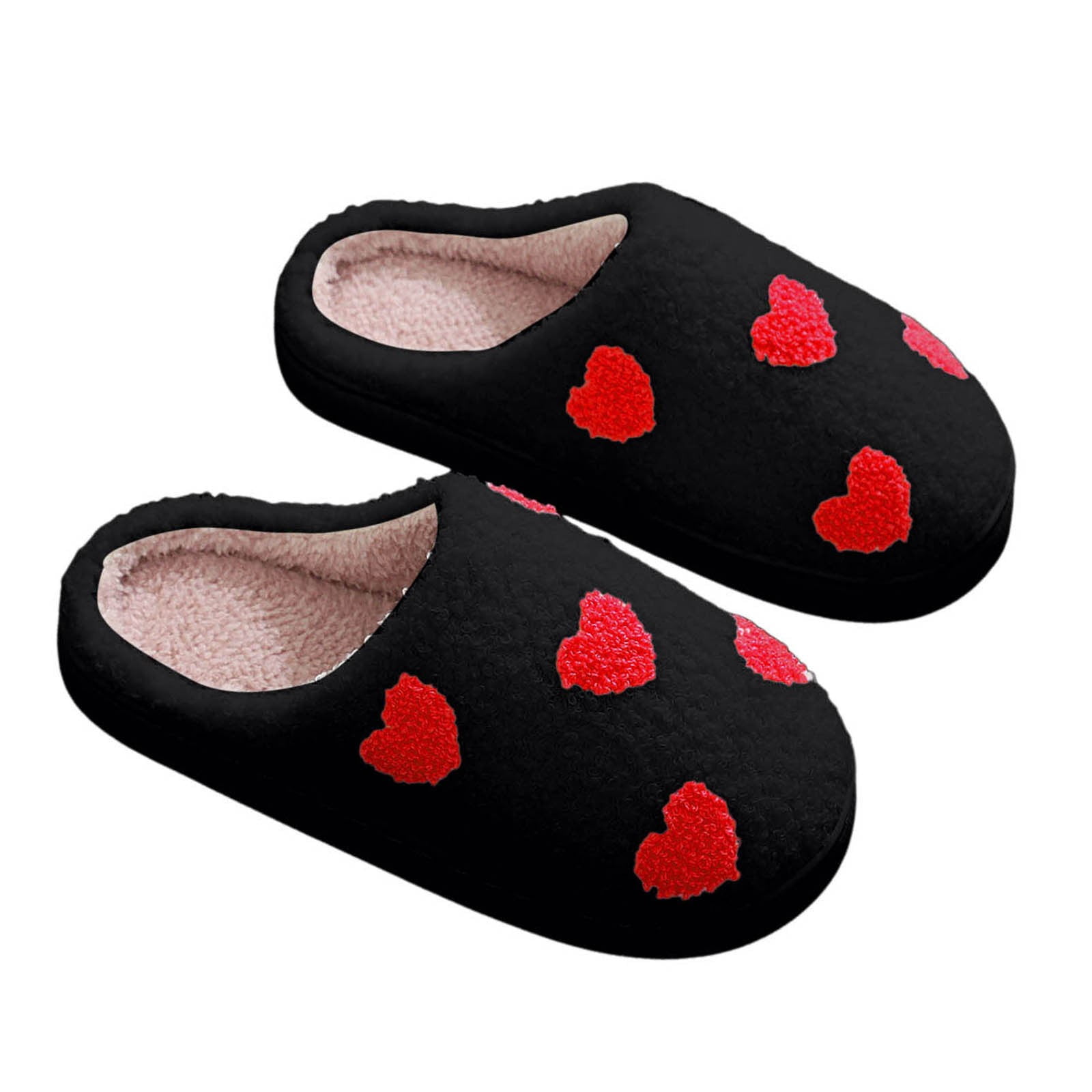 Mepaouo Cute House Slippers for Women Men Memory Foam Fuzzy Plush Slip ...