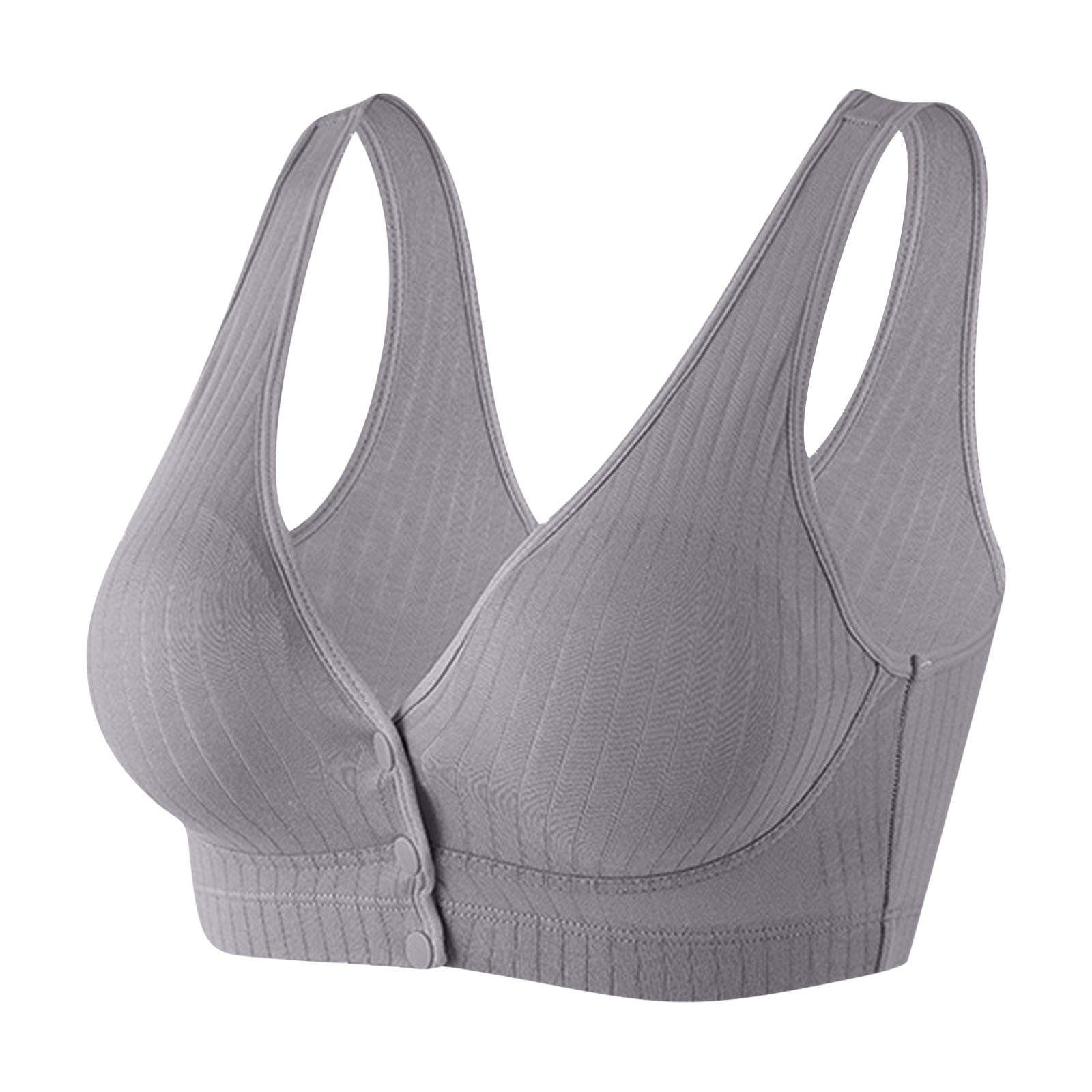 Mepaouo Front Closure Bras for Women Seamless Wireless Comfort ...