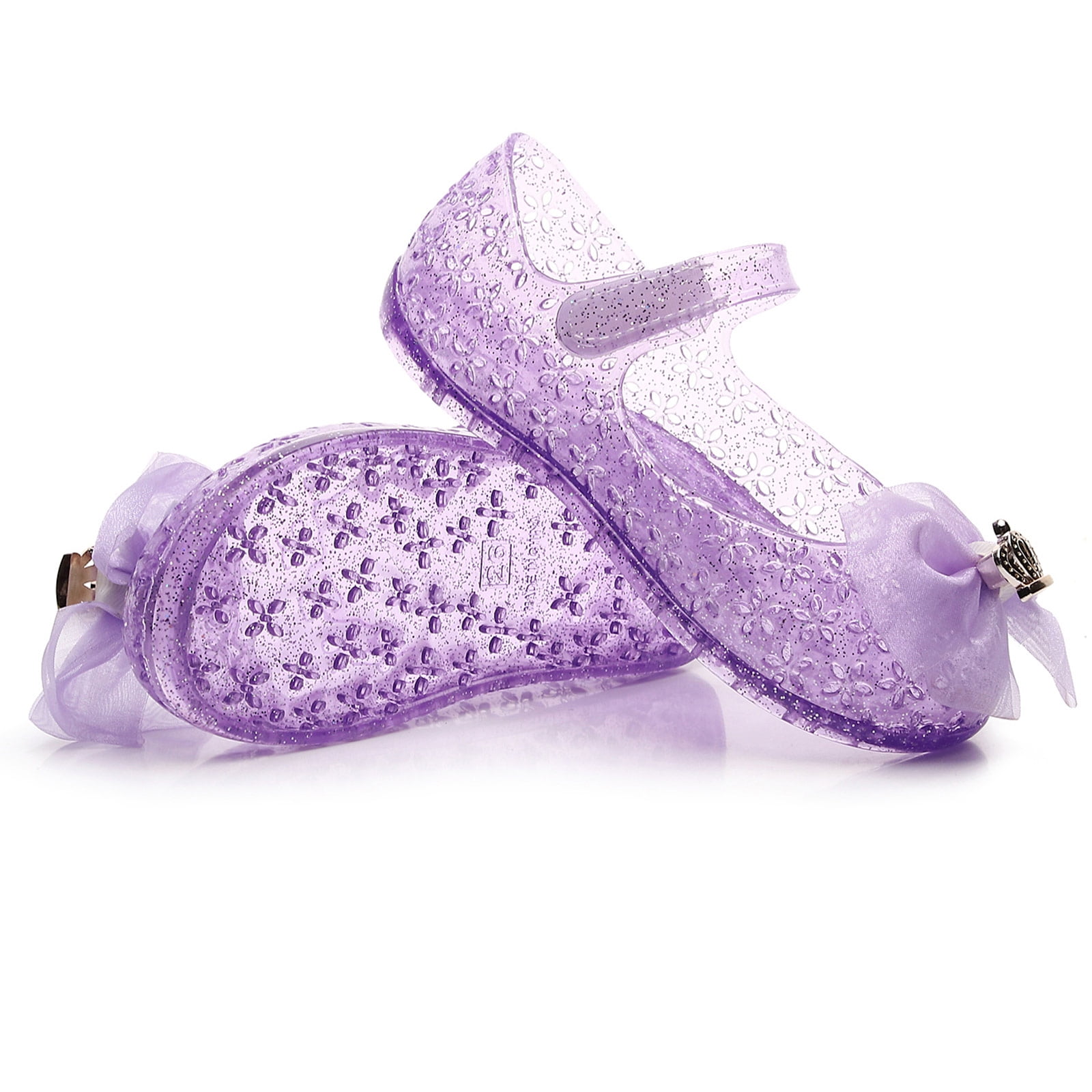 Mepaouo Girls Jelly Sandals Princess Dress Shoes Toddler Dance Party ...