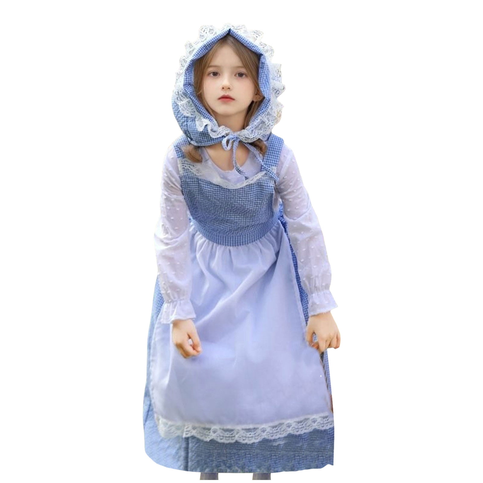 Mepaouo Girls Prairie Pioneer Dresses Mommy and Me Colonial Adult Kid ...