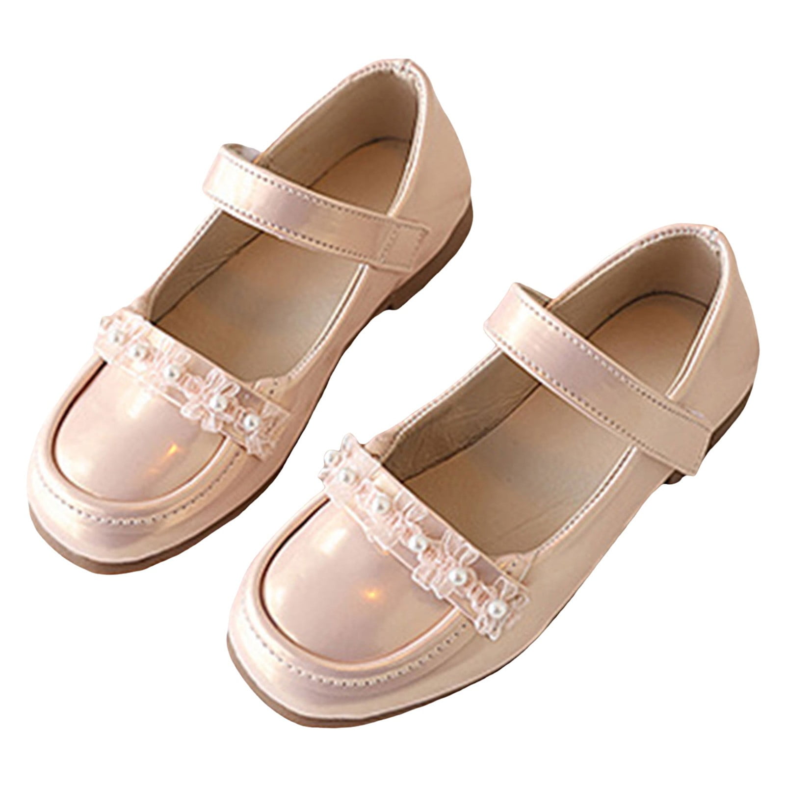 Mepaouo Girls School Mary Janes Uniform Casual Flats Dress Shoes Square ...