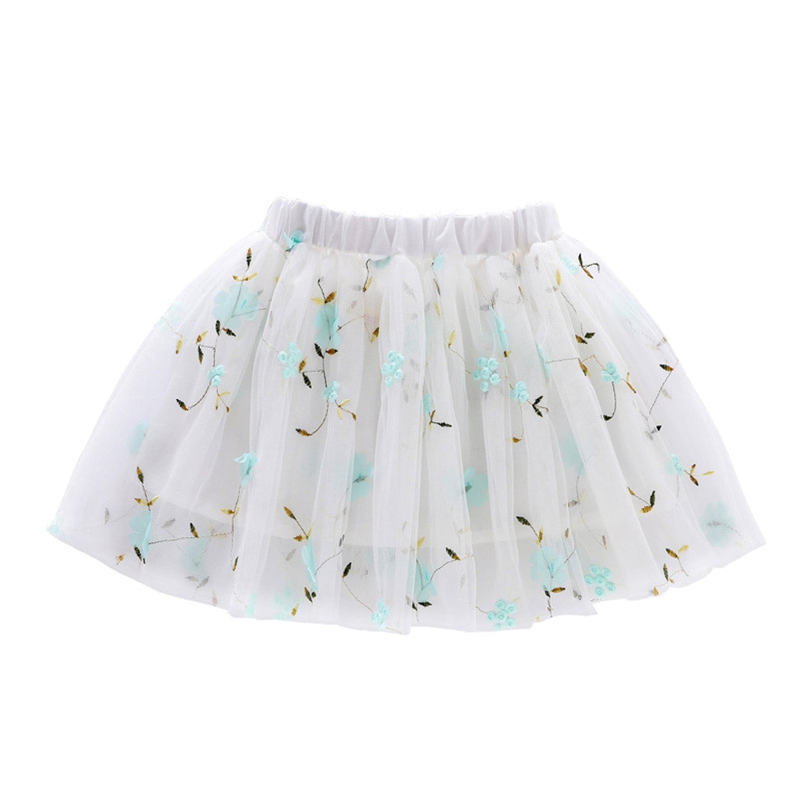 Mepaouo Girls Short Tutus Vintage Ballet Bubble Puffy Petticoat Skirt ...