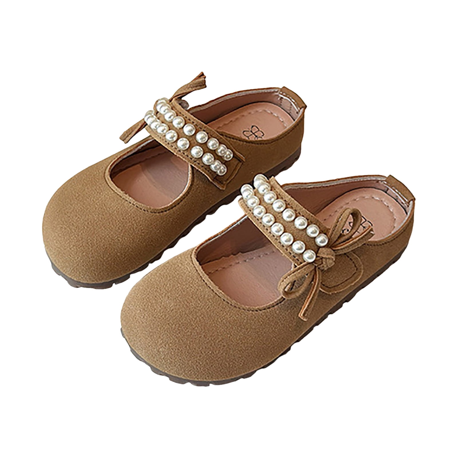 Mepaouo Kids Suede Clogs Boys Girls Dress Shoes Cork Footbed Toddler ...