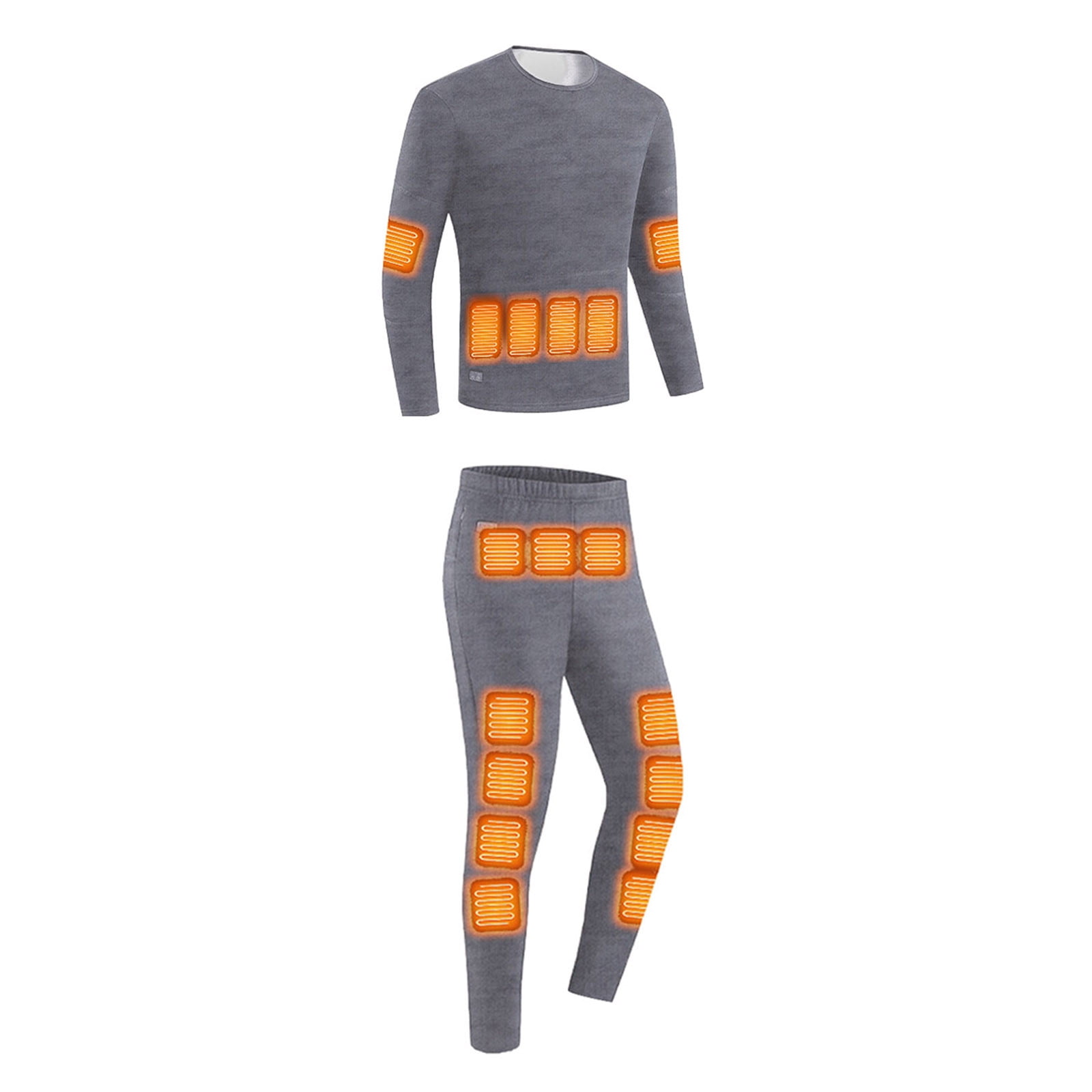 Mepaouo Men Heated Thermal Underwear Set 28 Heating Zone Winter Ski ...