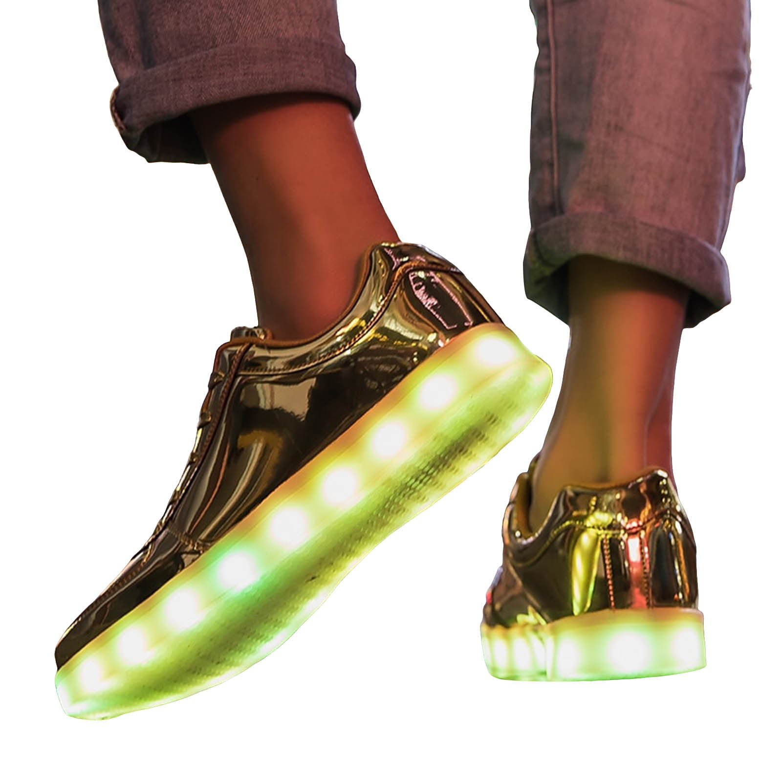 Mepaouo Men's Light Shoes Fashion Light Up Shoes USB Charging Luminous ...