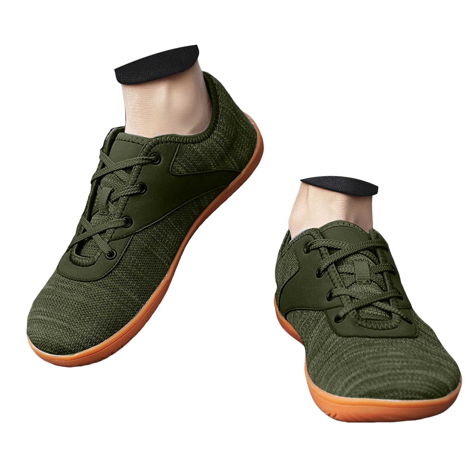 Mepaouo Men's Slip on Barefoot Walking Shoes Wide Toe Box Zero Drop ...
