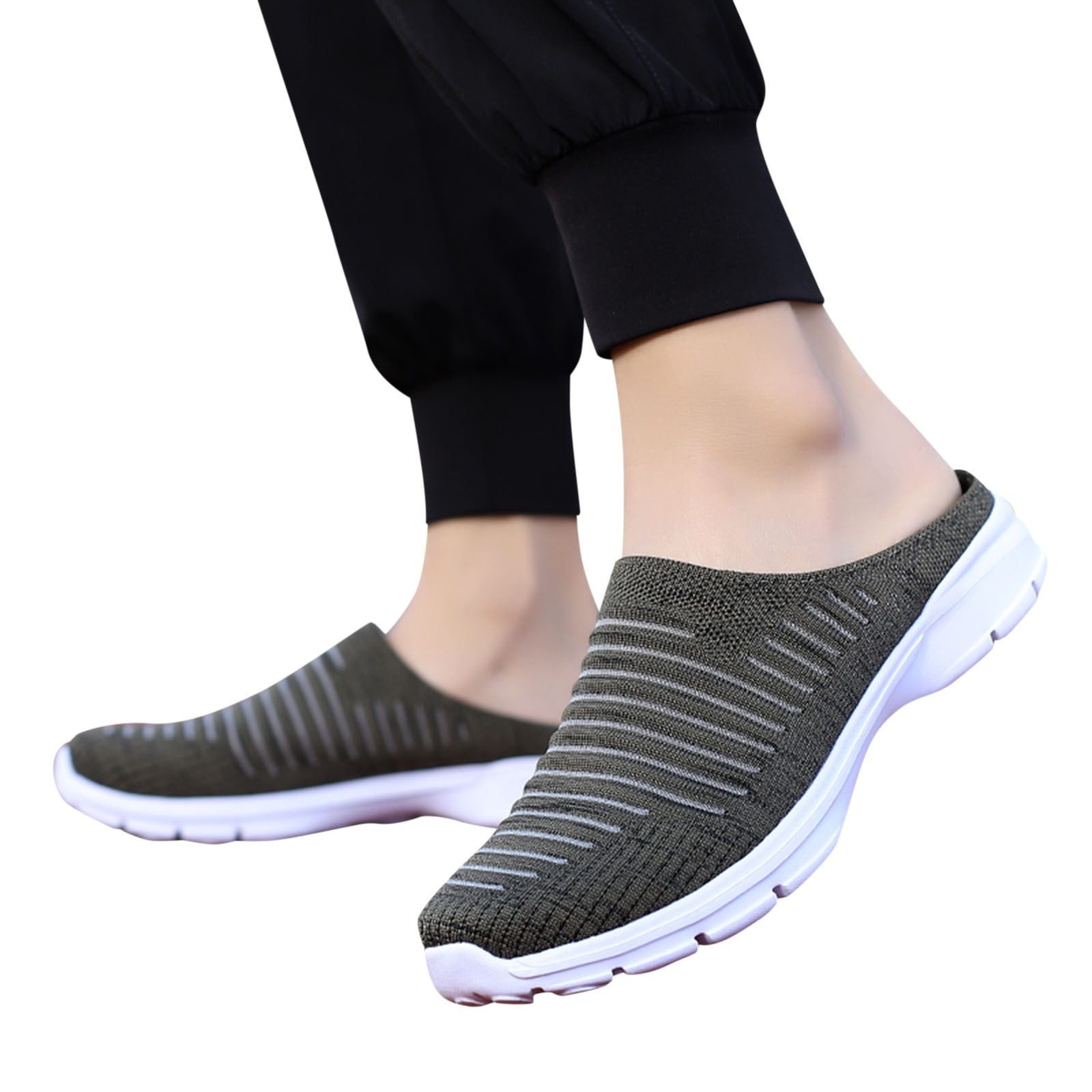 Mepaouo Men's Slip on Mules Womens Lightweight Open Back Shoes Walking ...