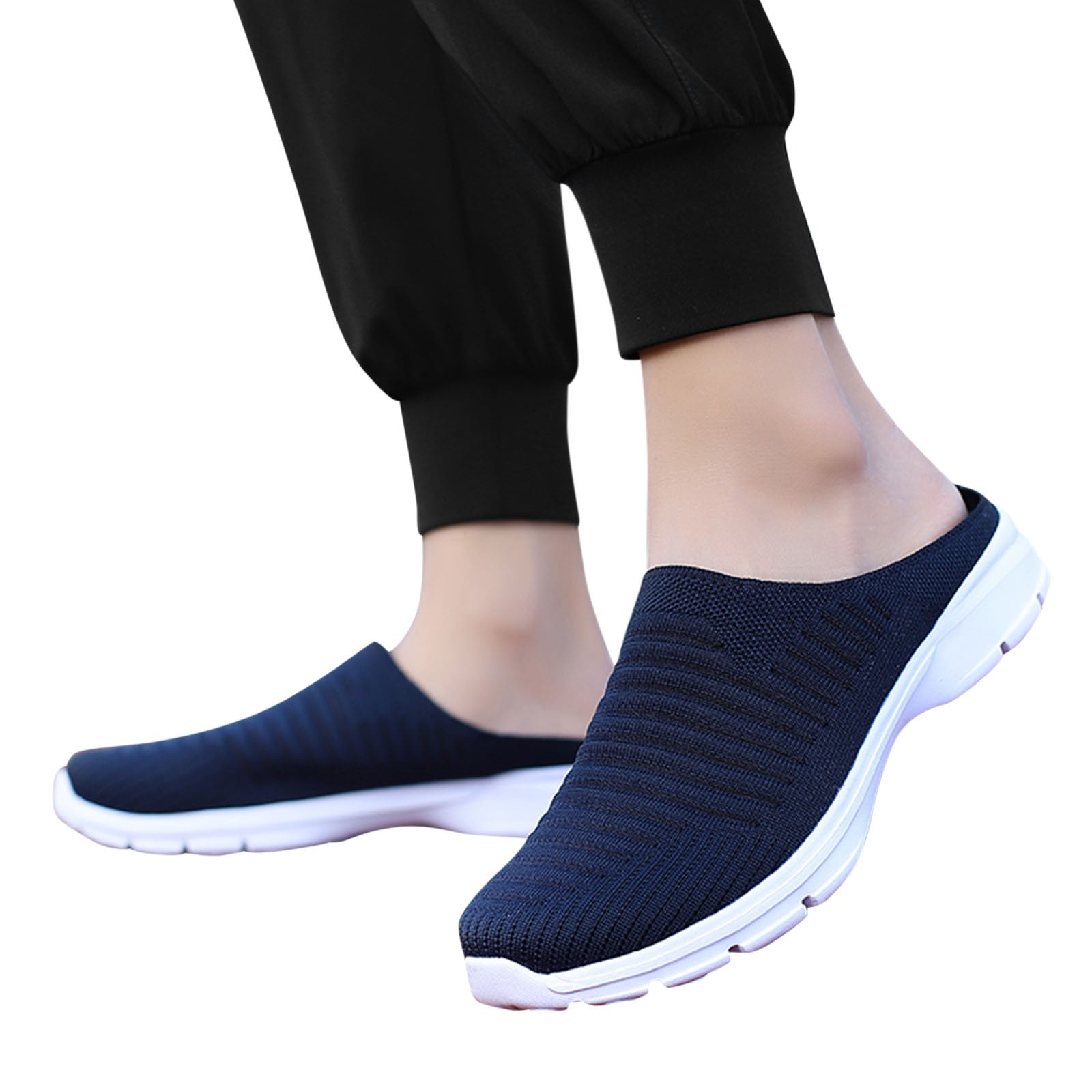 Mepaouo Men's Slip on Mules Womens Lightweight Open Back Shoes Walking ...
