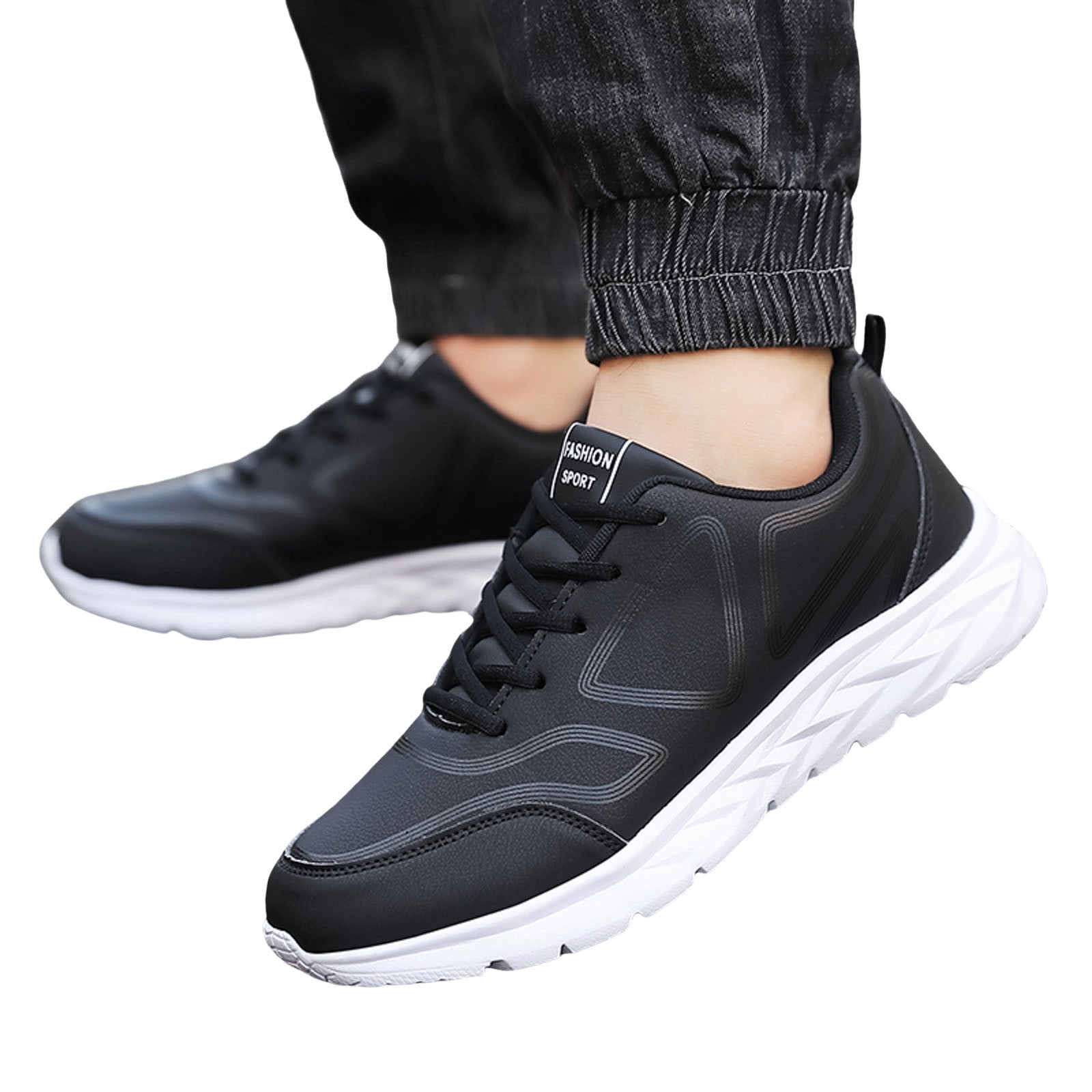 Mepaouo Non Slip Work Shoes for Men Waterproof Kitchen Chef Restaurant ...