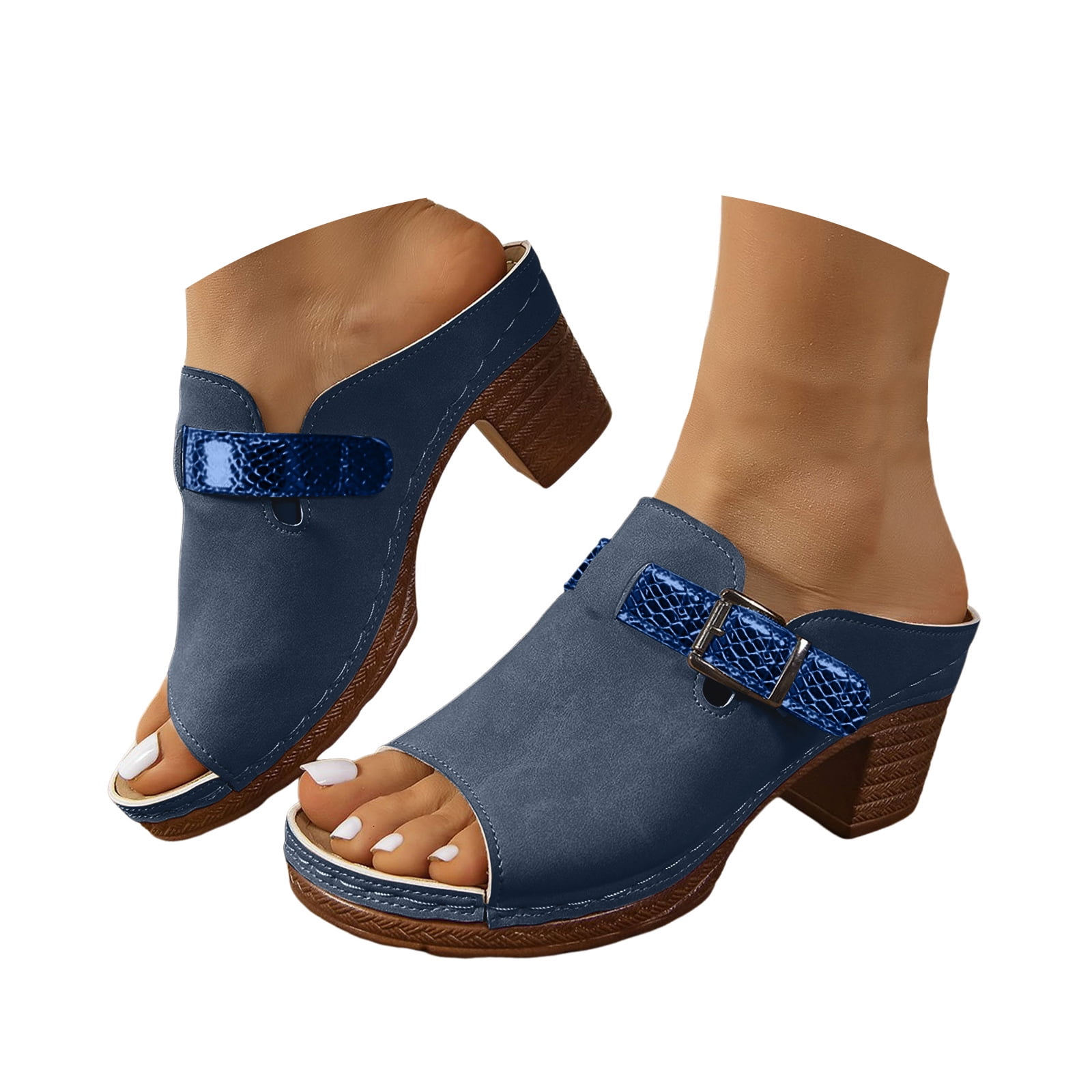 Mepaouo Orthopedic Heeled Sandals for Womens Open Toe Summer Dress ...