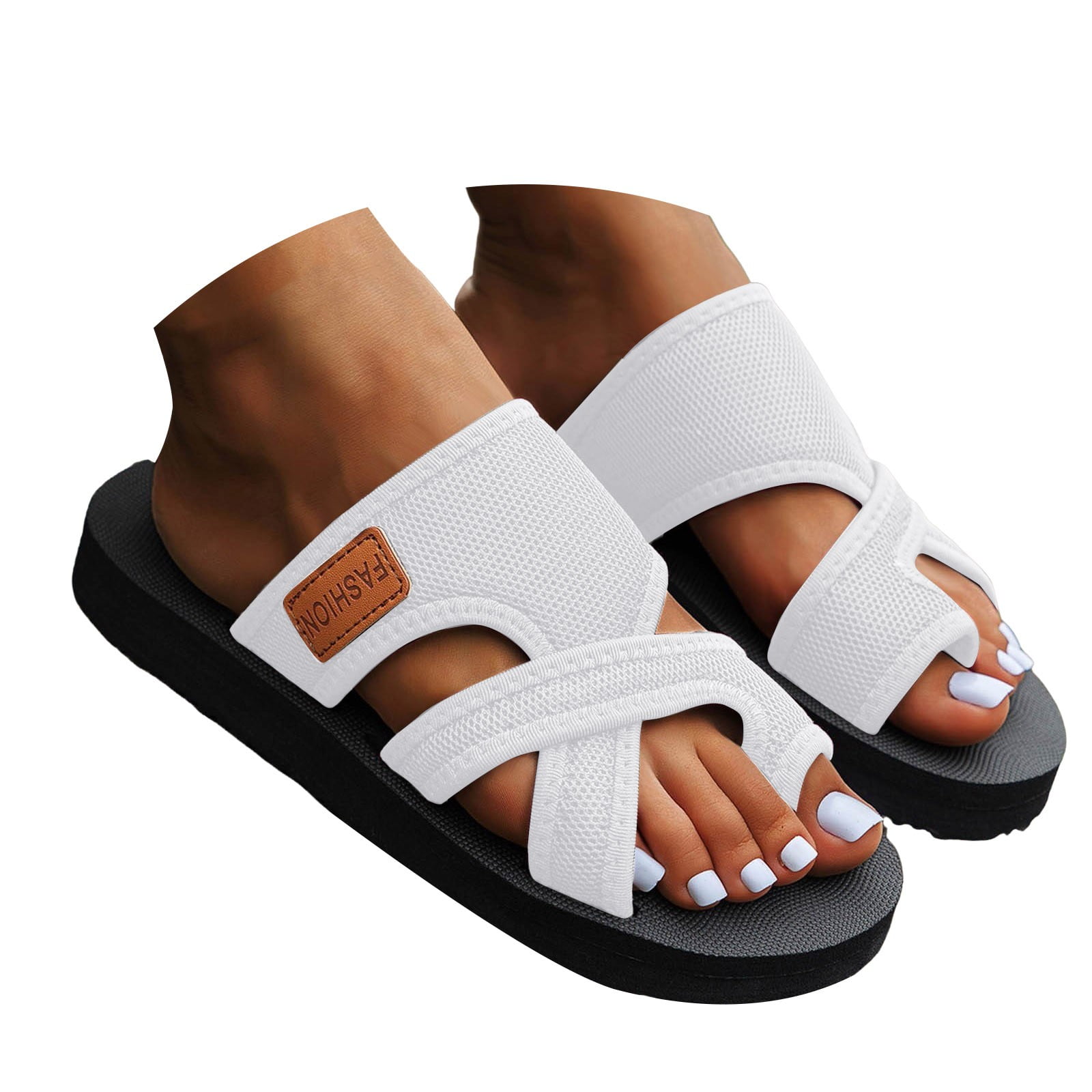 Mepaouo Summer Sandals for Women 2025 Orthopedic Hollow Mesh Wedge Flip ...