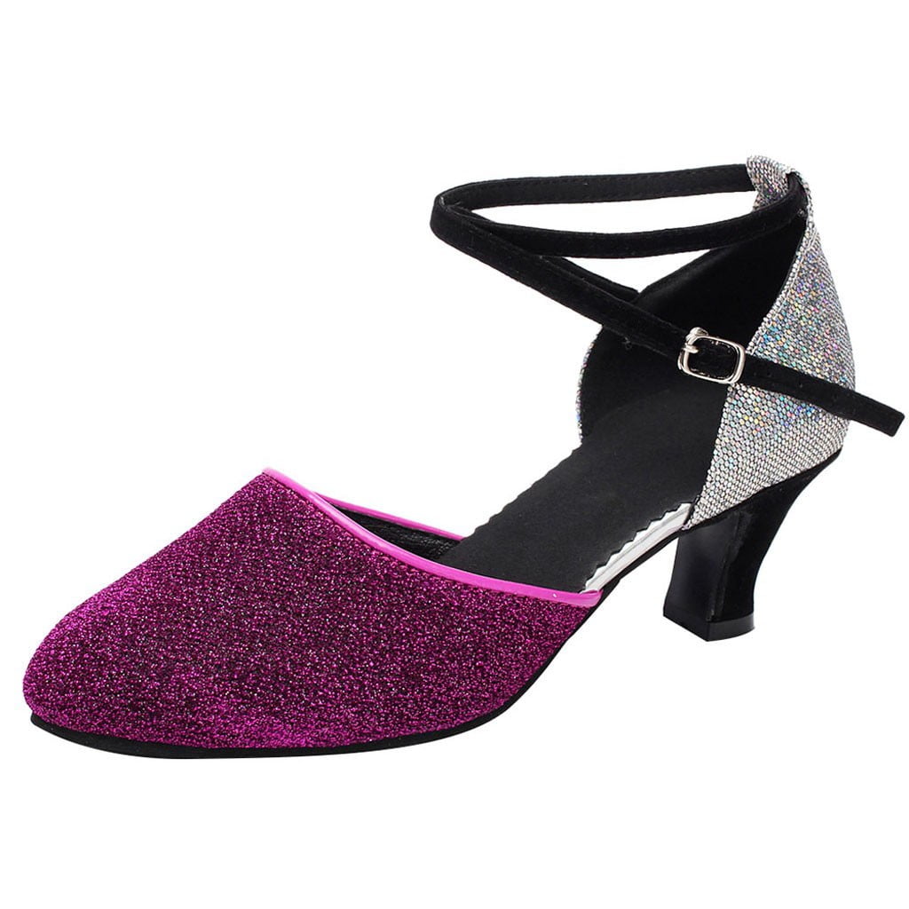 Mepaouo Woman Ballroom Dance Shoes Flapper Latin Salsa Party Dress ...
