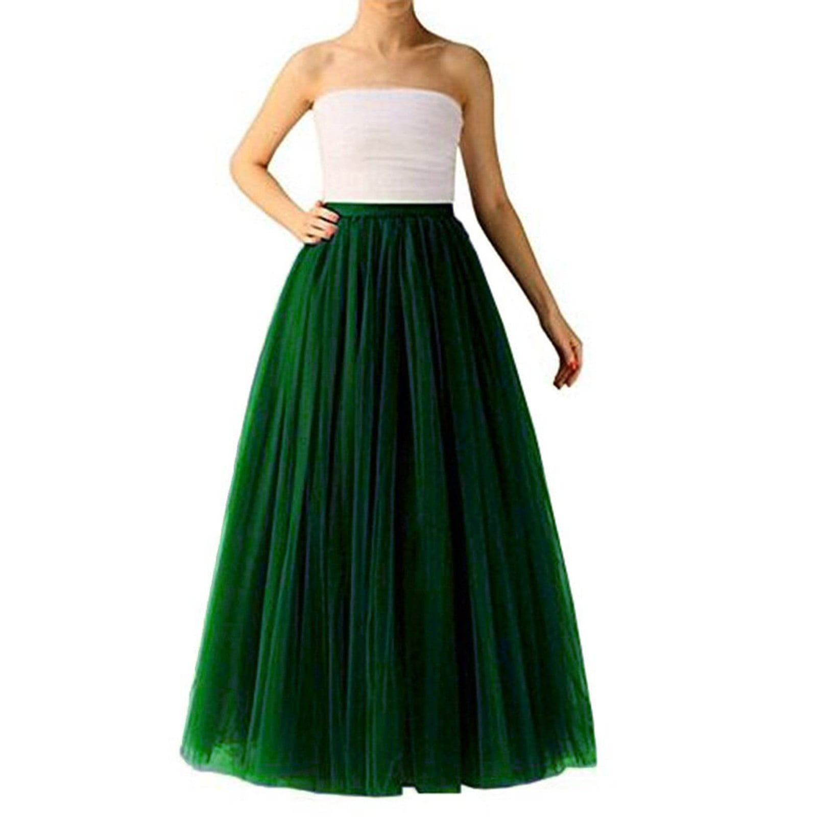 Mepaouo Women's A Line Tutus Tulle Party Evening Tutu Skirts Tea Length ...