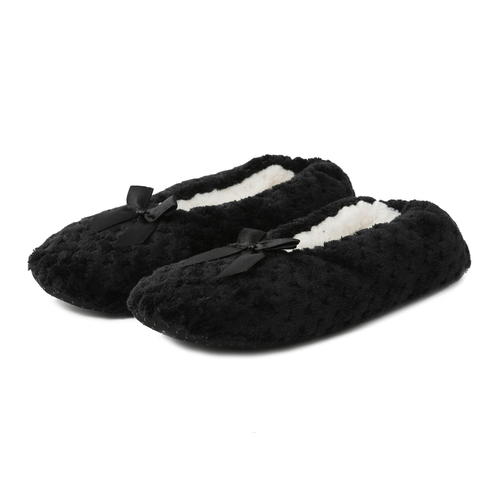 Mepaouo Women's Ballerina Slippers Moisture Wicking Suede Sole Ballet ...
