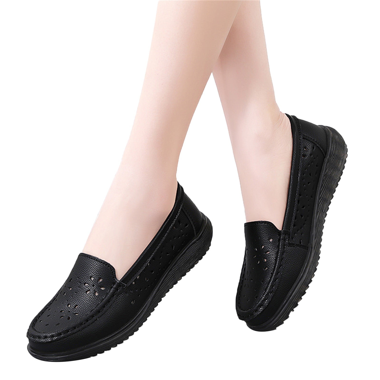 Mepaouo Women's Comfortable Loafers Casual Round Toe Dressy Moccasins Driving Walking Slip on ...
