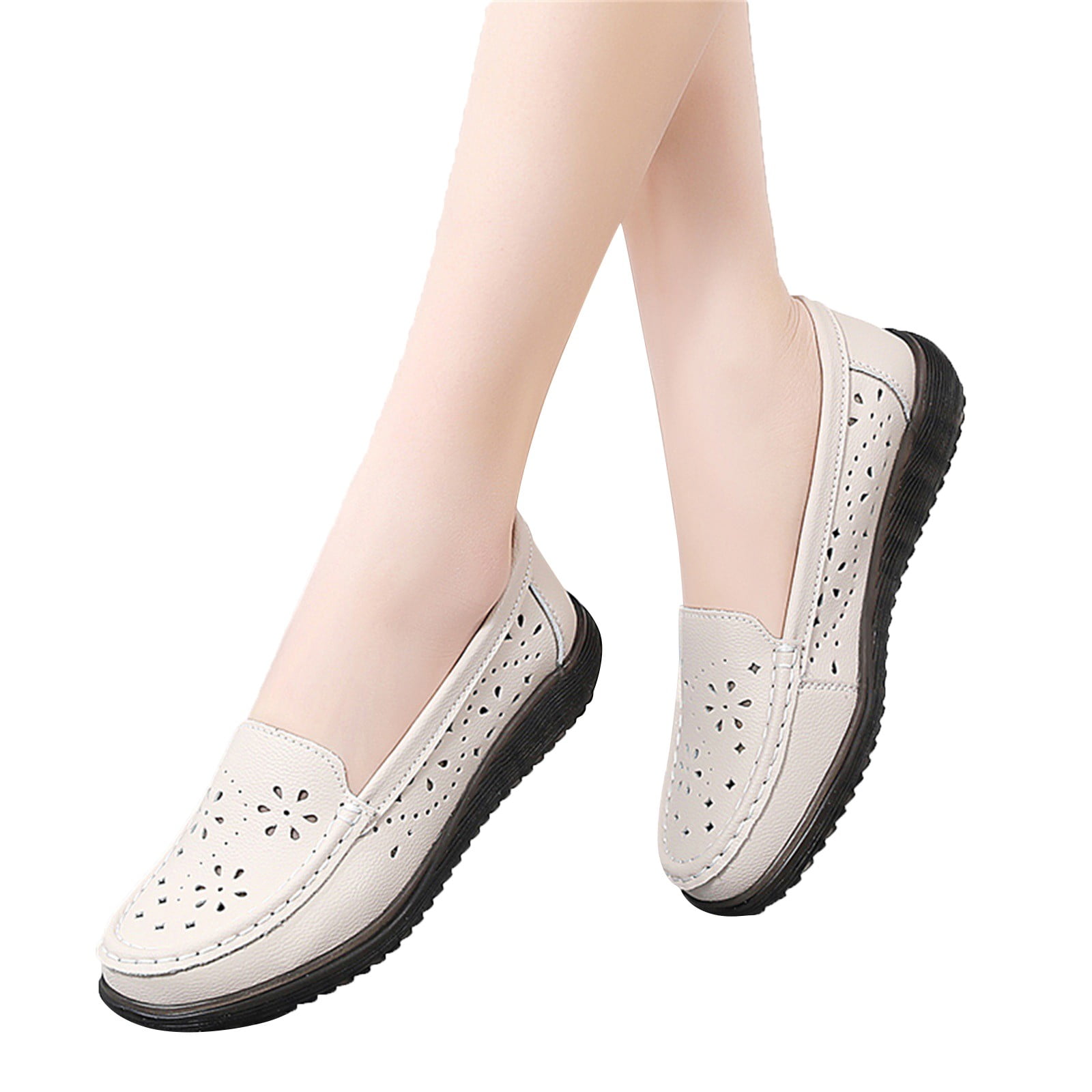 Mepaouo Women's Comfortable Loafers Casual Round Toe Dressy Moccasins Driving Walking Slip on ...