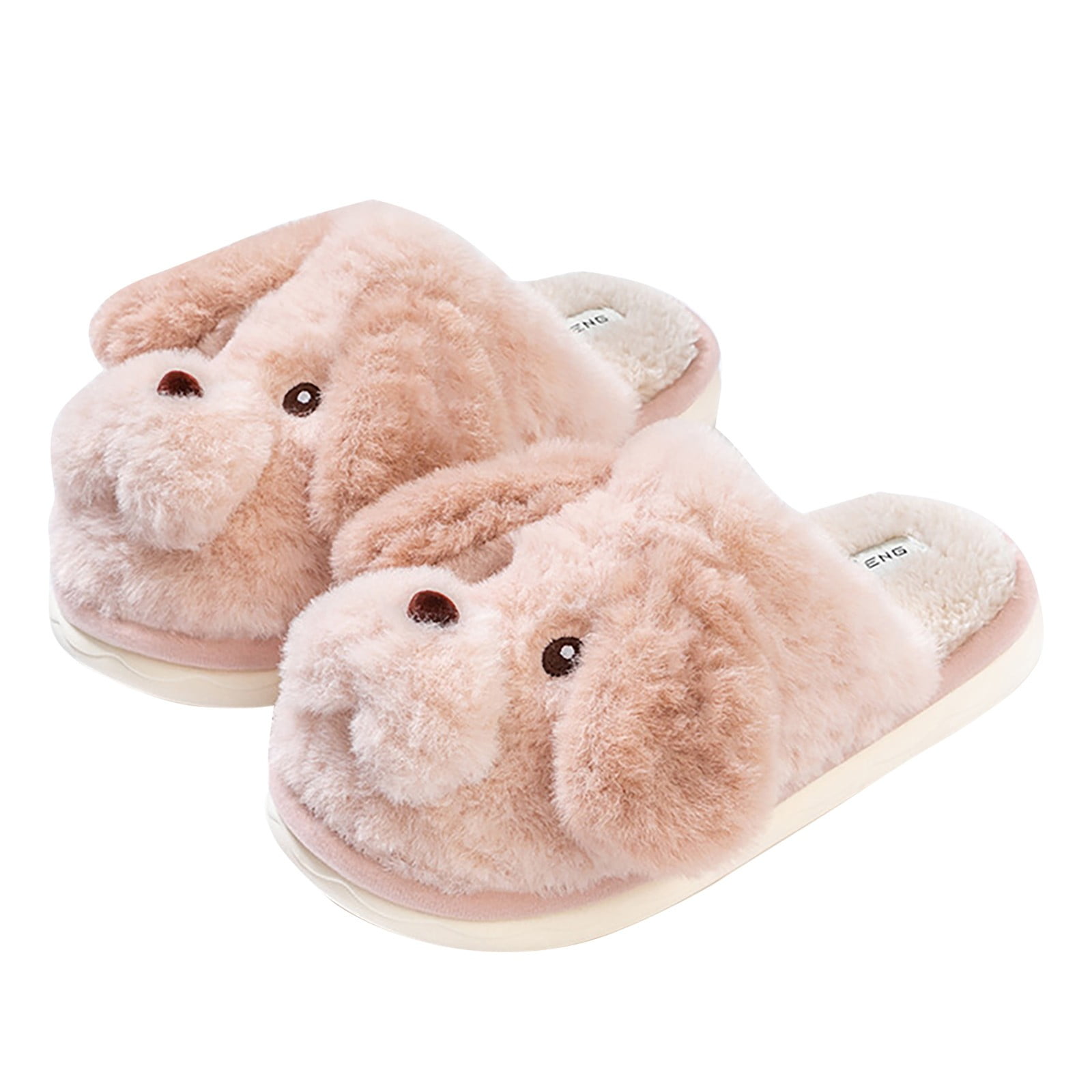 Mepaouo Women's Cute Animal Slippers Memory Foam Winter Dog Slippers ...