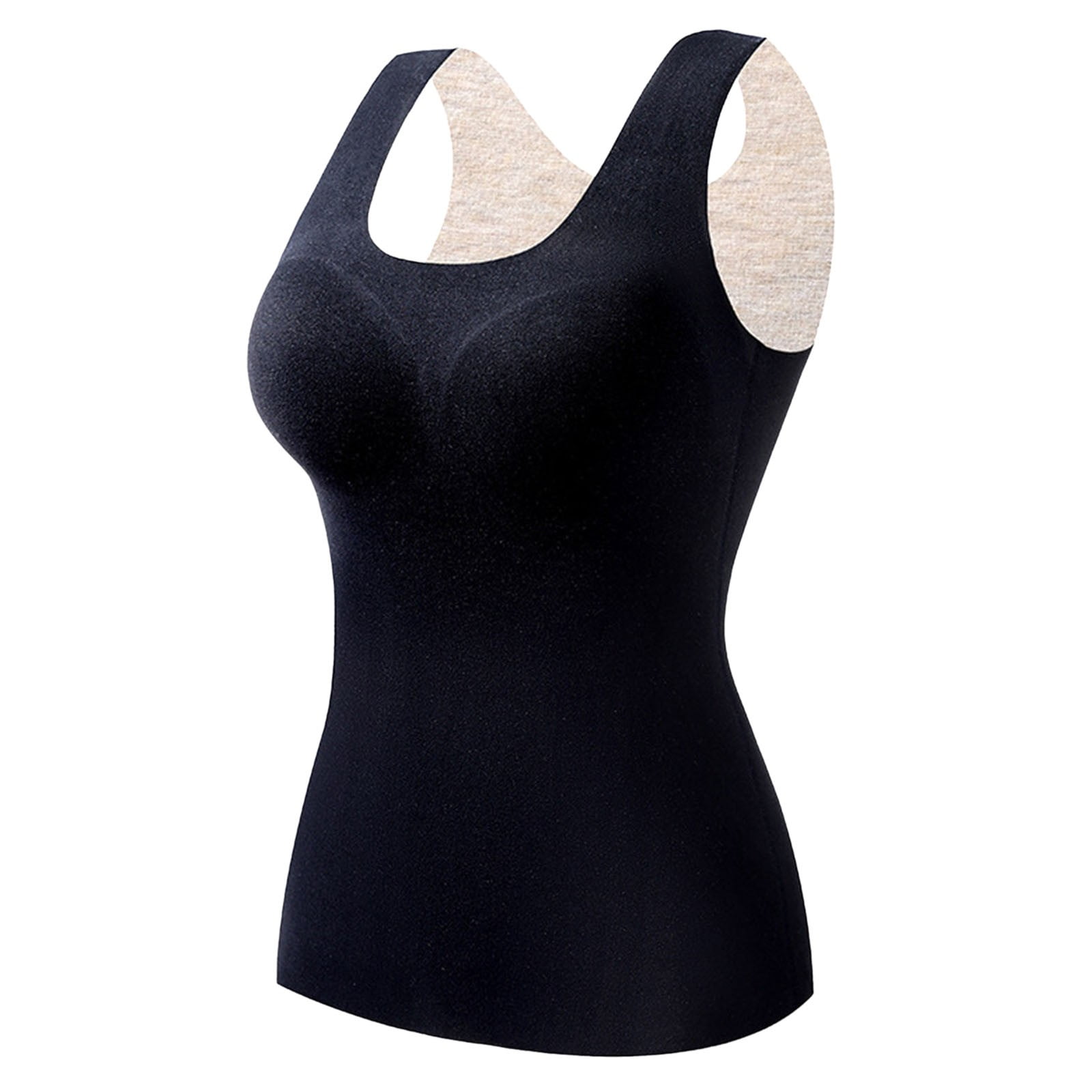 Mepaouo Women's Fleece Lined Thermals Underwear Tops Base Layer Tank ...