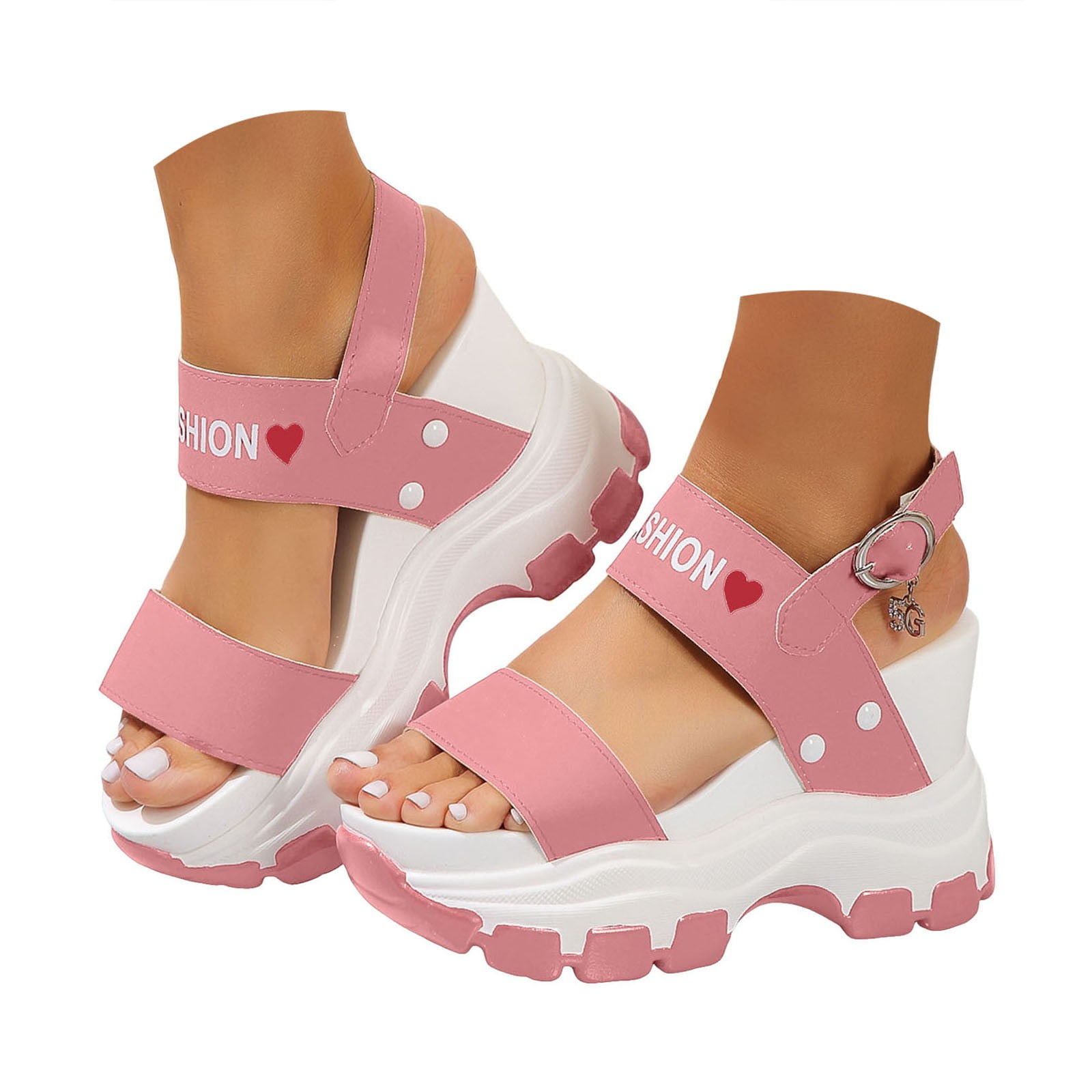 Mepaouo Women's Platform Wedge Sandals Open Toe Walking Hiking Sandal ...