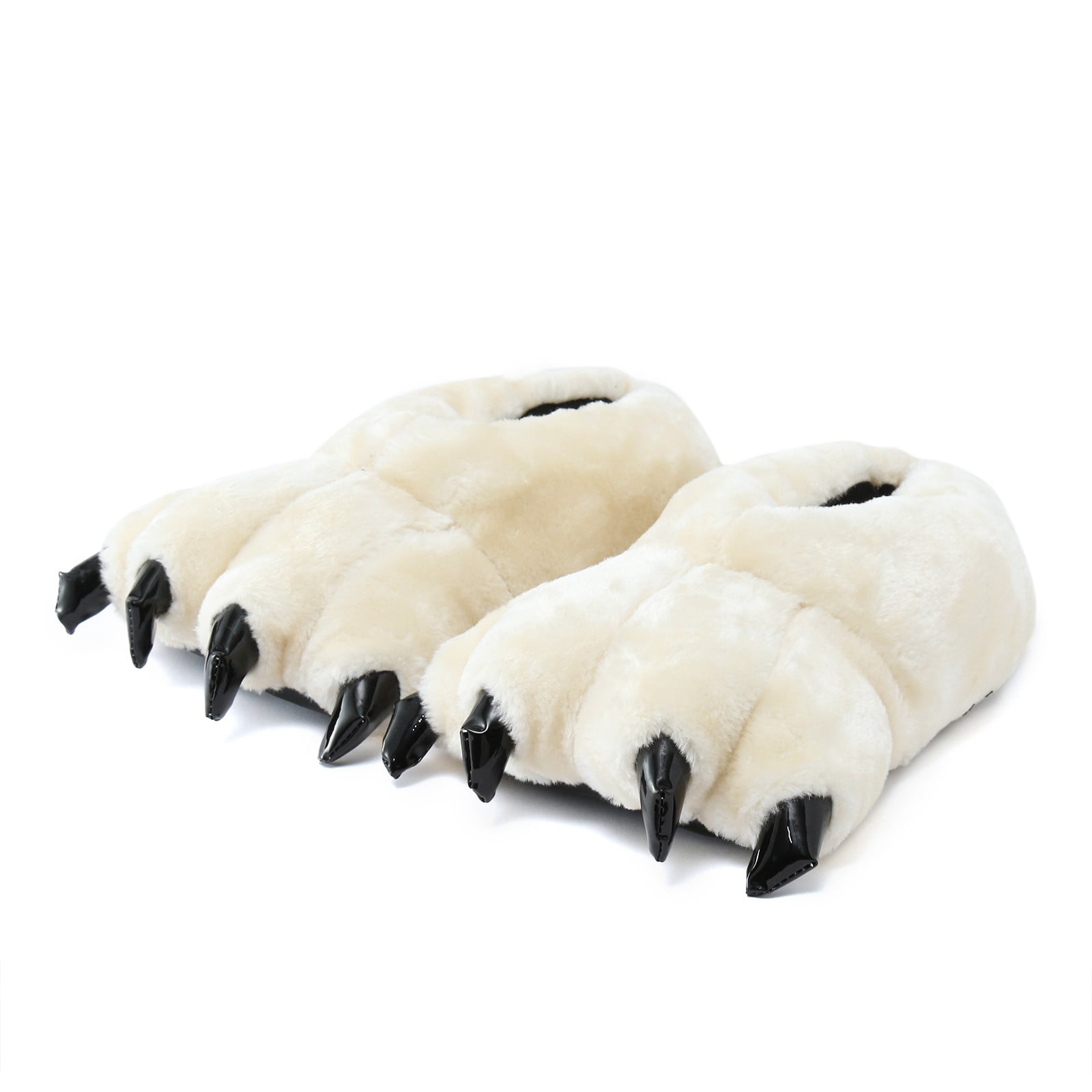 Mepaouo Womens Furry Monster Adventure Slippers Men's Big Feet Novelty ...