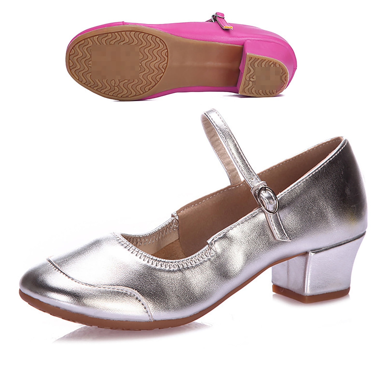 Mepaouo Womens Latin Salsa Shoes Ballroom Dance Heels Prom Wedding ...