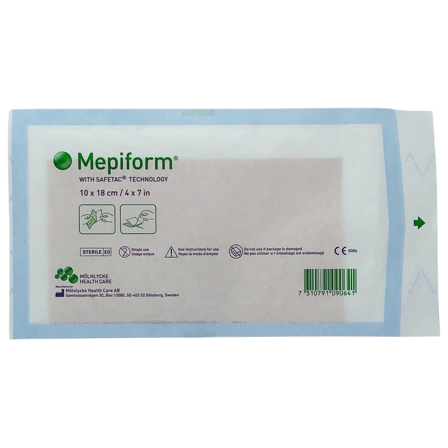 Mepiform Medical Grade Silicone Gel Sheet for Scar Healing, 4" x 7 ...