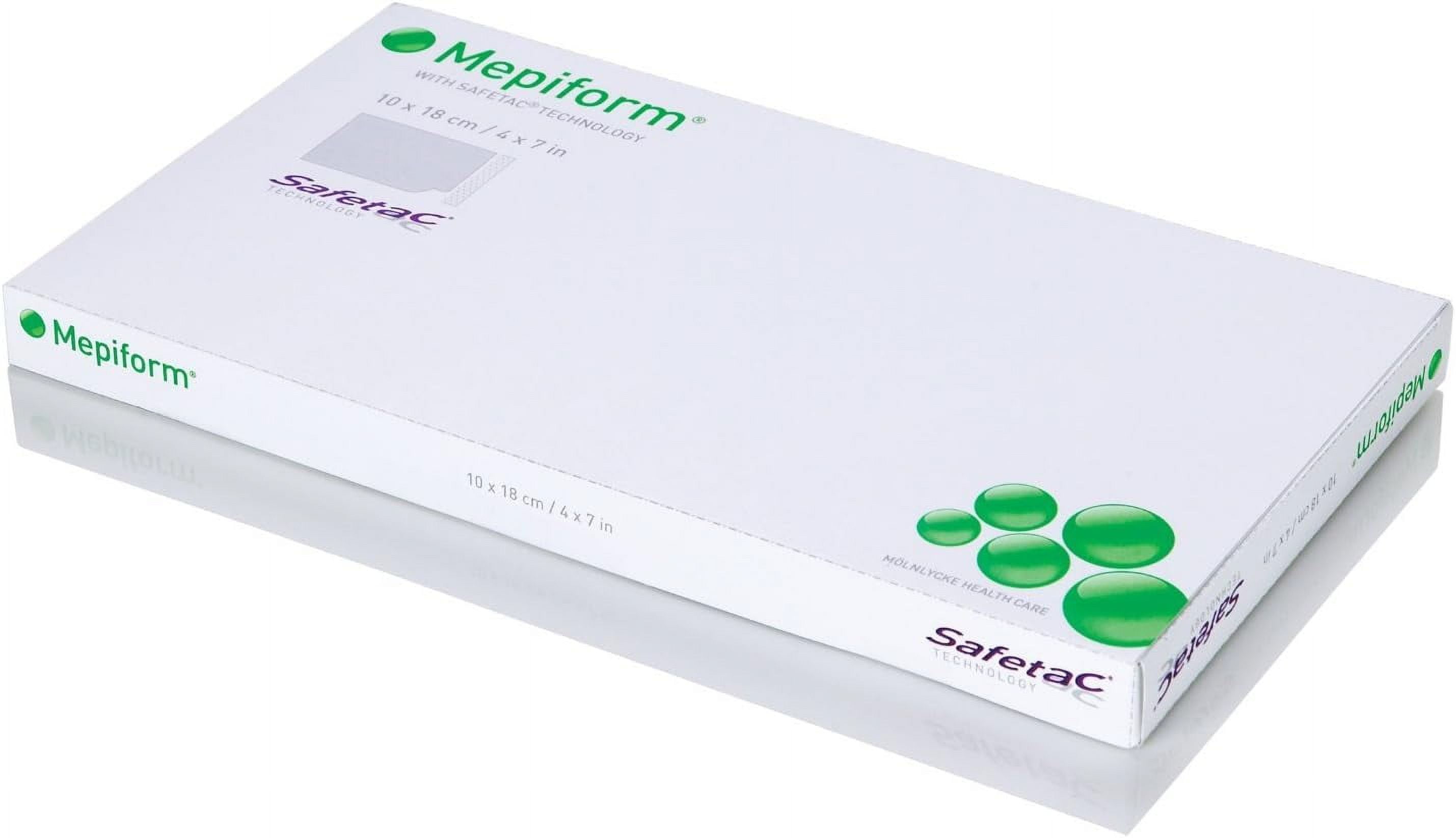 "Mepiform 4""x7"" with Safetac Technology, Post Surgical Dressing, Soft ...