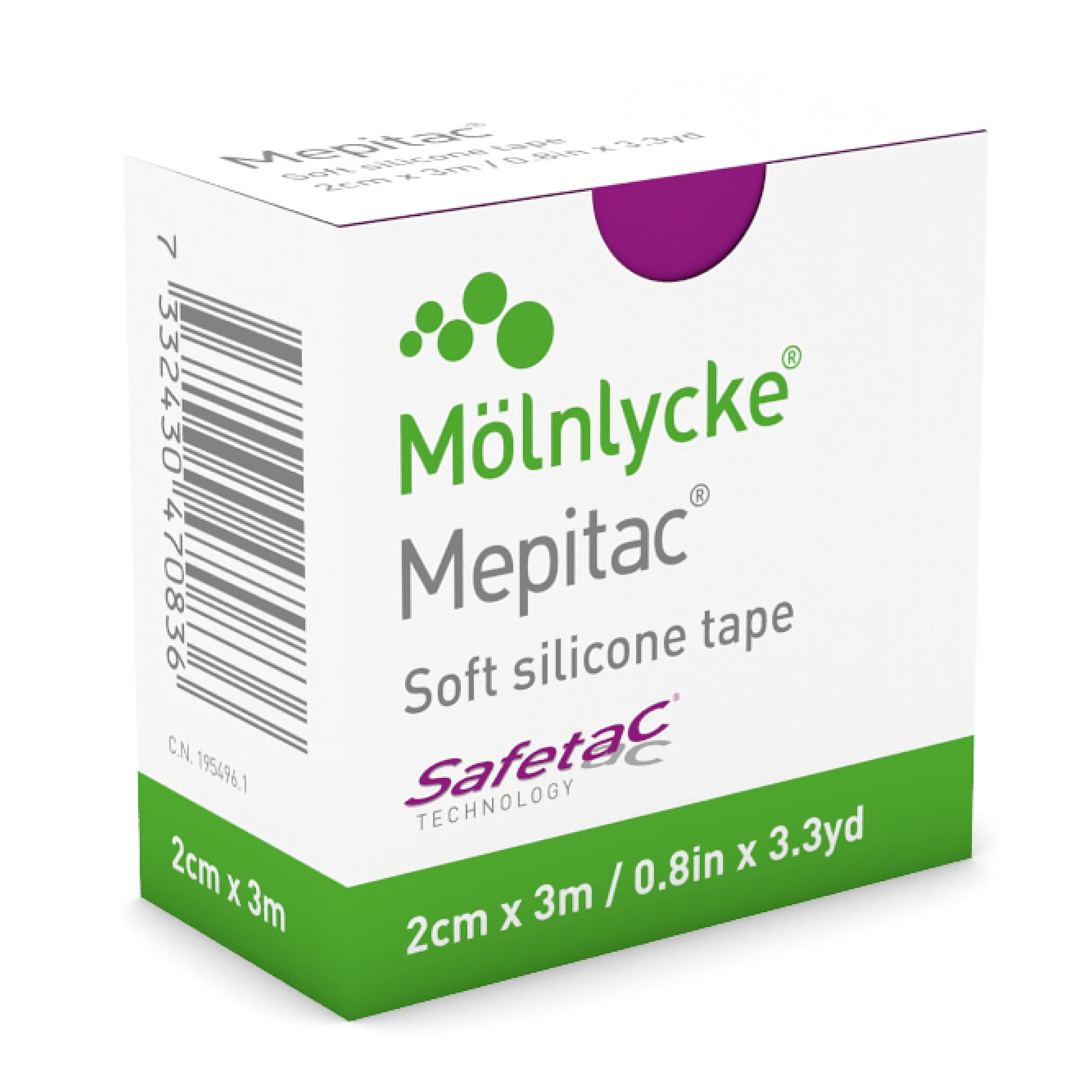 Mepitac Medical Silicone Tape, 2 cm x 3 /0.8 in x 3.3 yd, Moisture ...