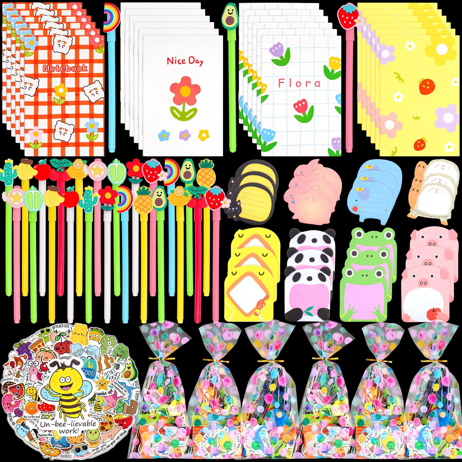 Mepmela Birthday Goodie Bags for Kids, 24pack Stationery Party Favors ...